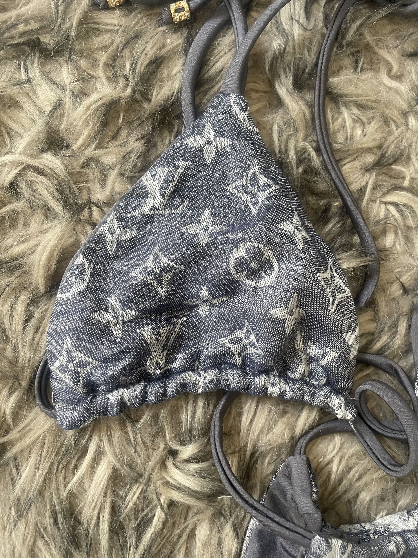 Custom LV Bathing Suits Made From Scarf for Sale in West Hollywood, CA ...