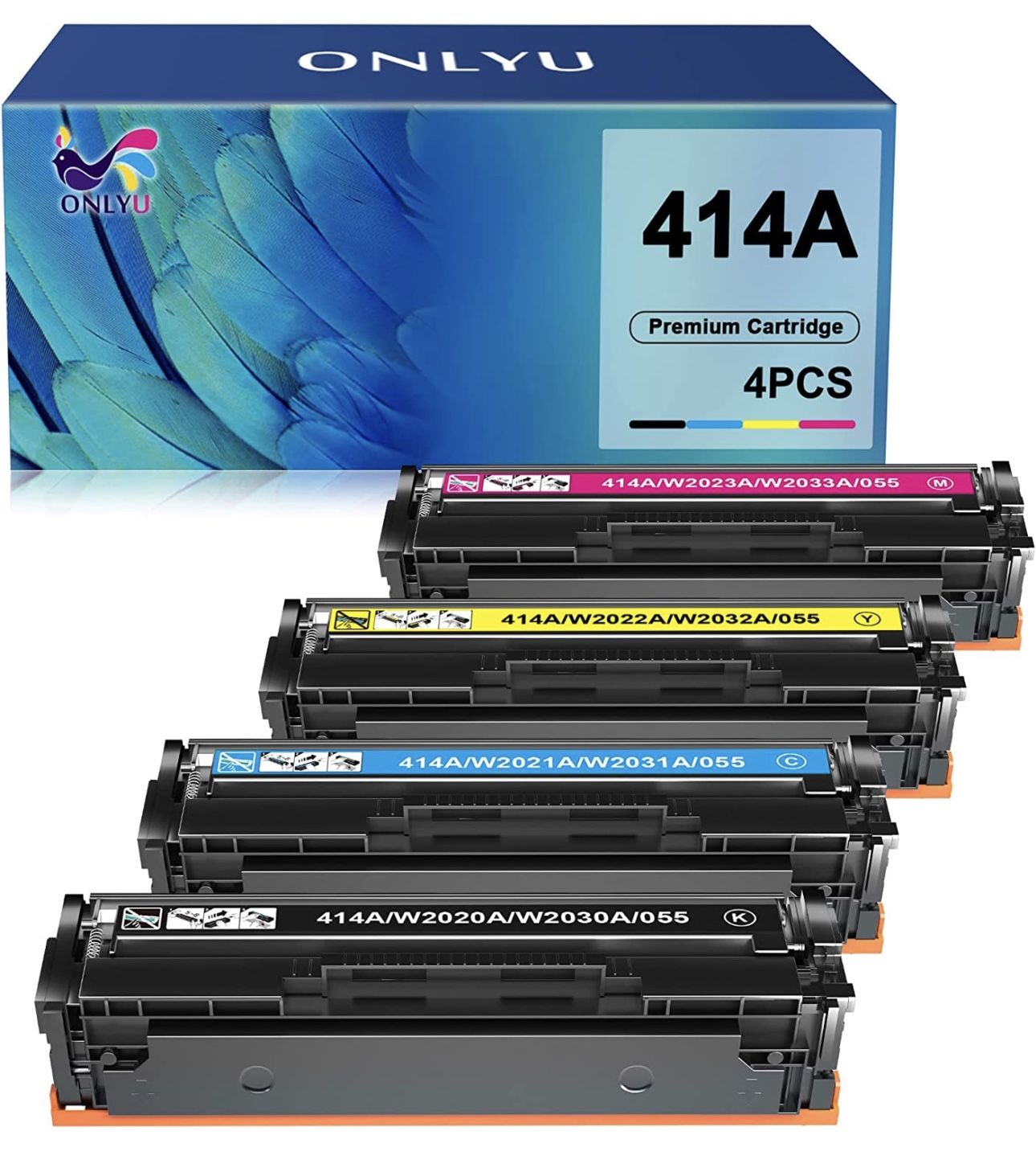 ONLYU Compatible Toner Cartridge Replacement for HP 414A 414X W2020A ...