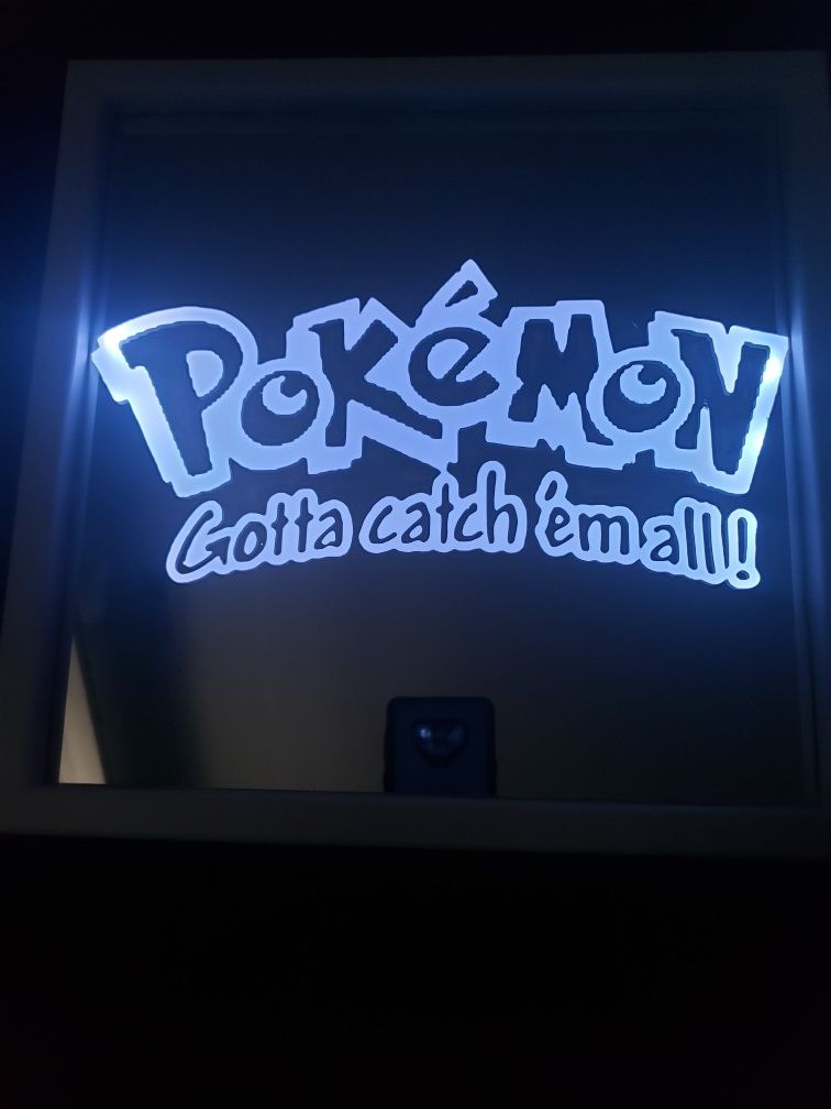 Pokemon etched lighted mirror for Sale in Denver, CO - OfferUp