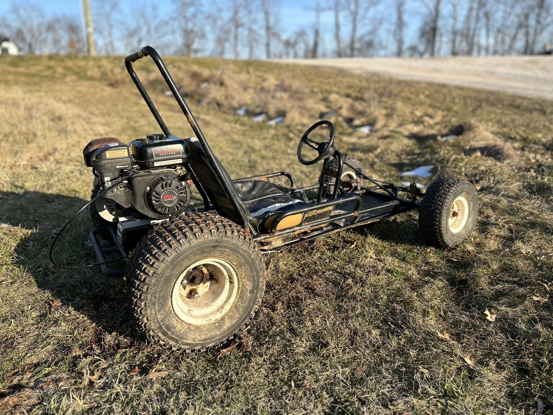 KenBar Streaker DD9 Vintage Style Yard Kart Go-Kart 212cc Predator 40 ...