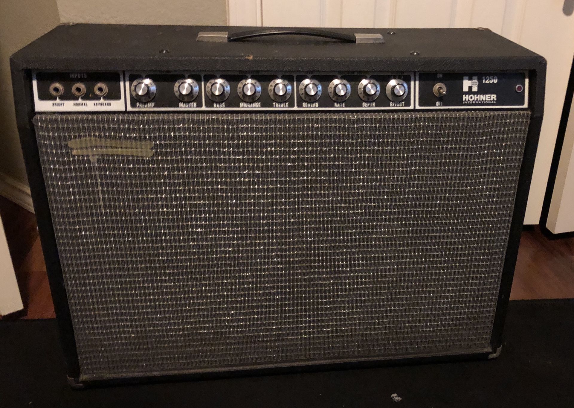 Hohner 1250 Combo Amp Vintage Great old school amp only missing the ...