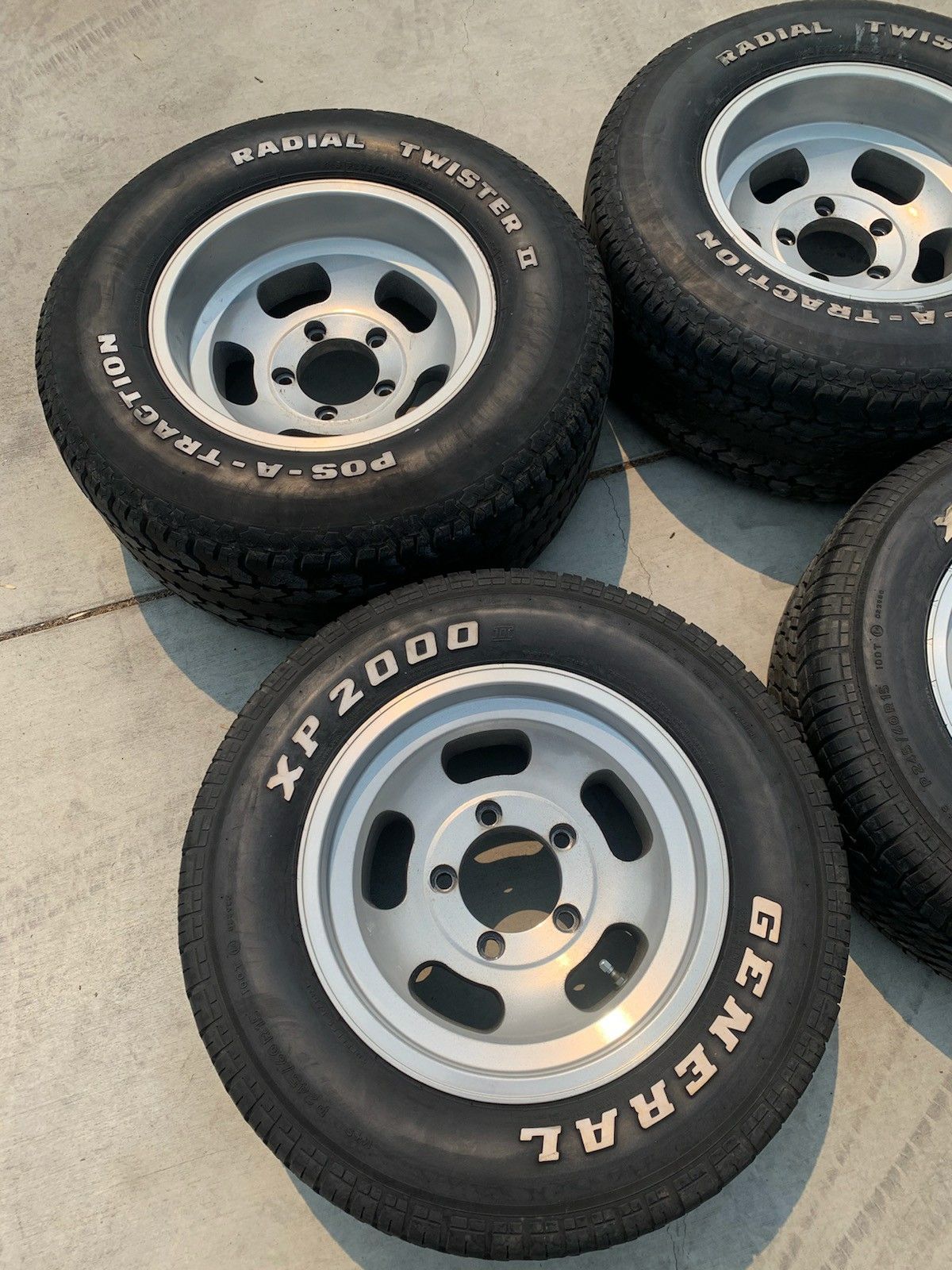 Ford F100 Truck 5X5.5 vintage Slotted aluminum mag rims 15X7 15X8.5 for ...