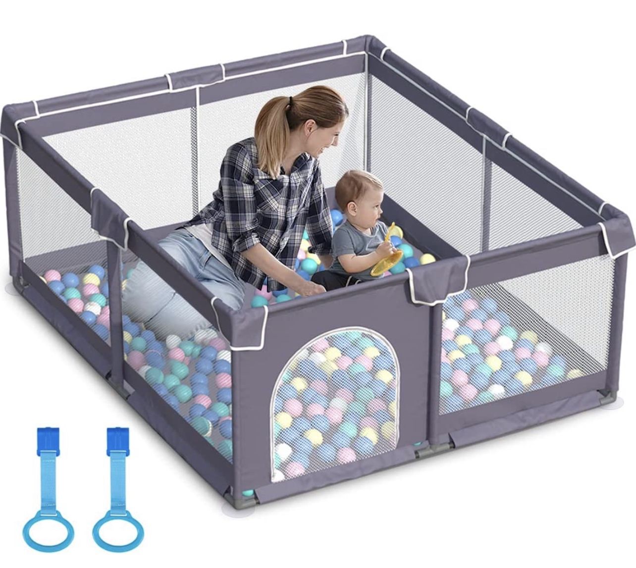 Baby Playpen for Toddler 50”x50” - Kids Playyard Activity Center Infant ...