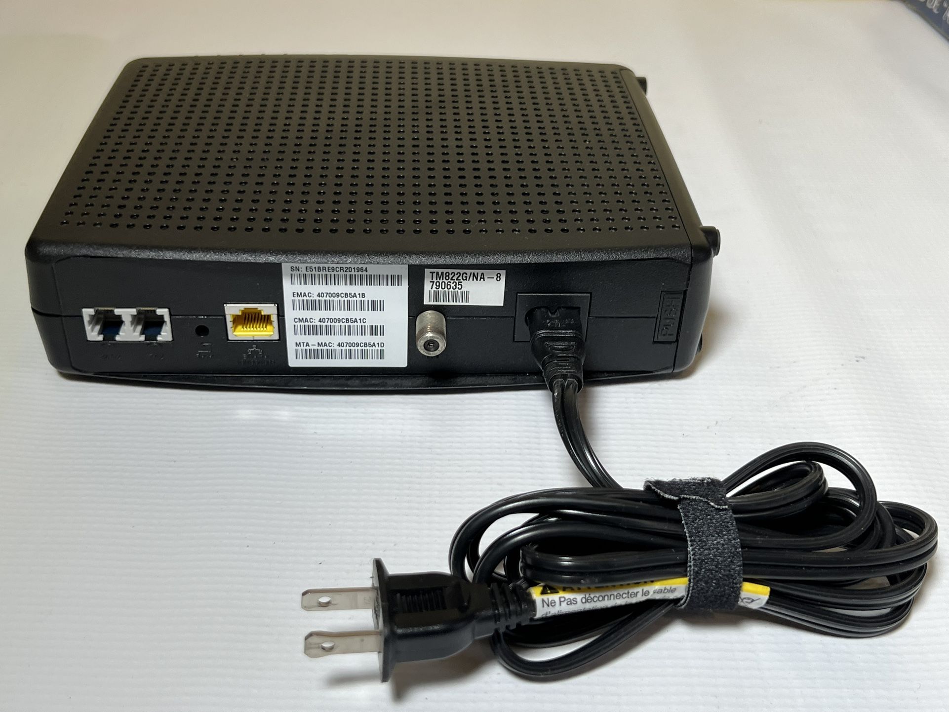 Arris Modem Tm822