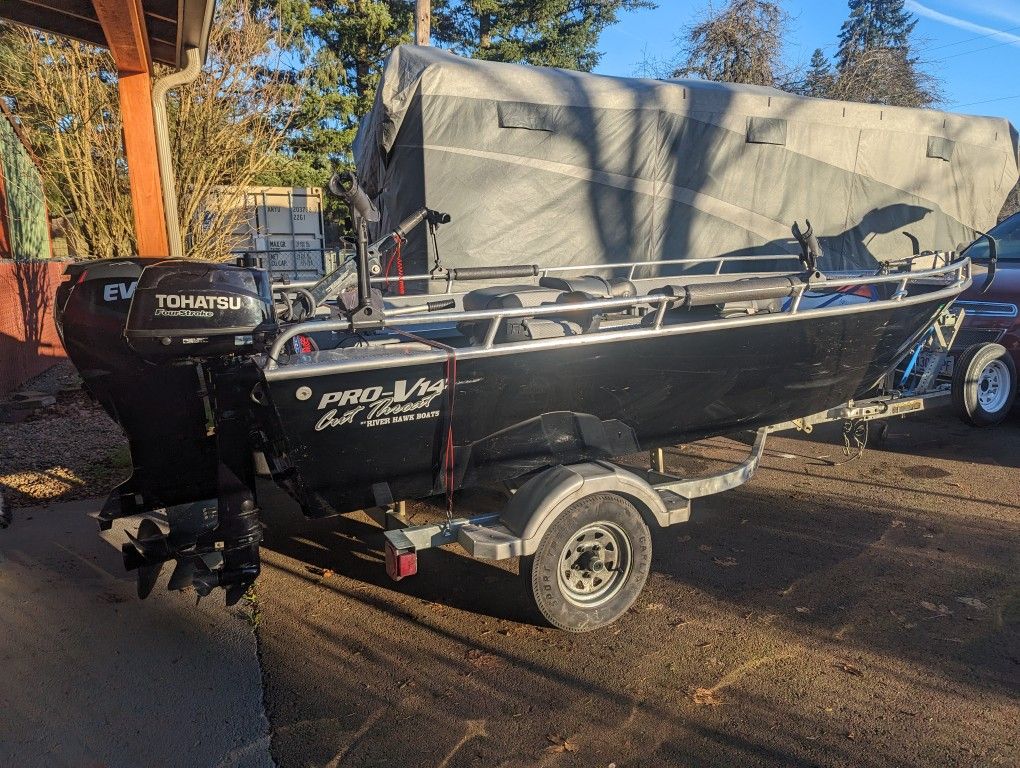 2014 River hawk Pro v 14 cut throat for Sale in Oregon City, OR - OfferUp