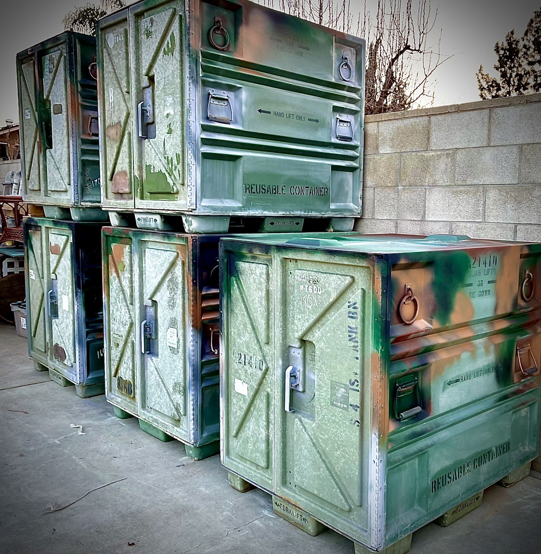 Fiberglass Locking Containers Used Shipping Containers/storage