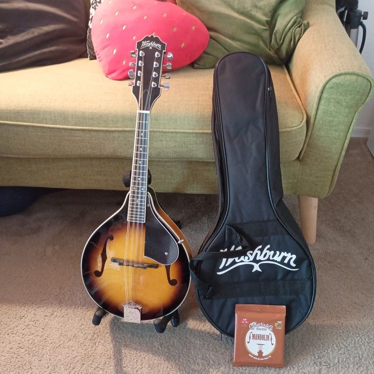 Washburn Mandolin With Soft Case And Extra Strings for Sale in Chandler ...