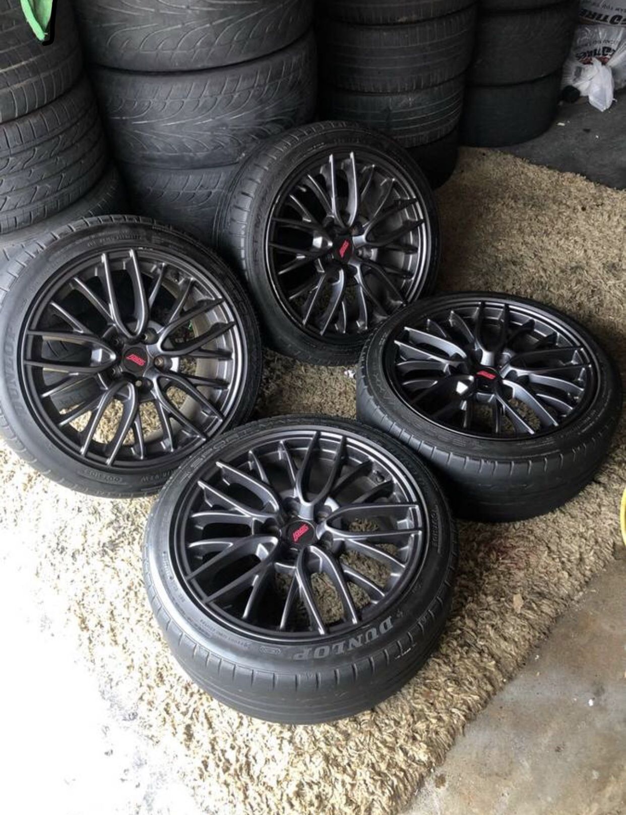 Subaru WRX Sti 2018 wheels rims tires OEM enkai bugeye OEM factory ...