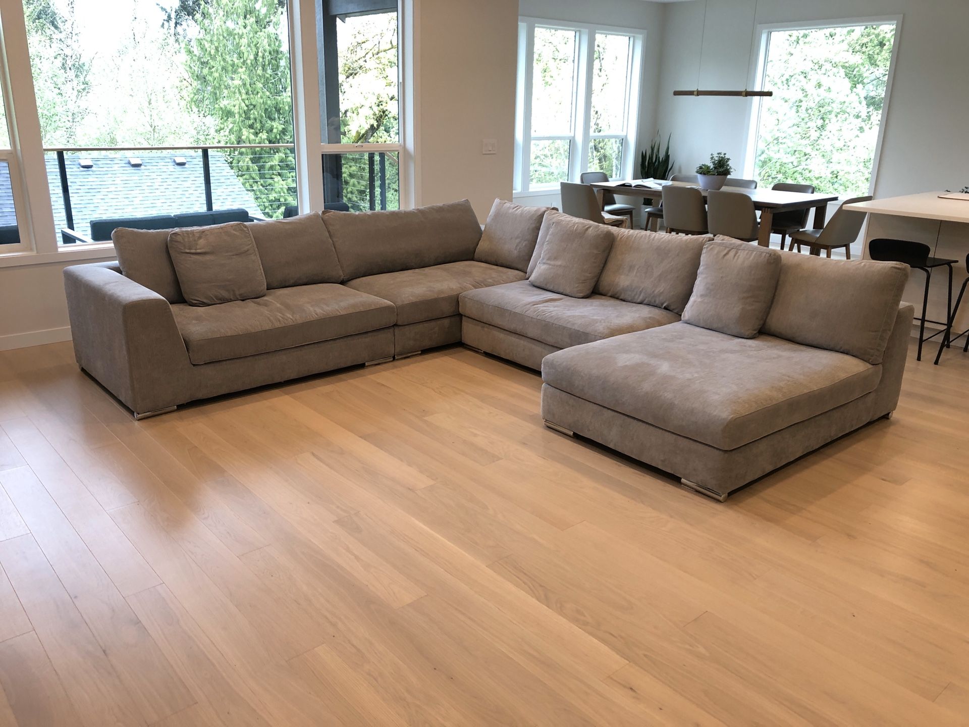 Martine Sectional Light Gray couch sofa from Dania furniture for Sale ...