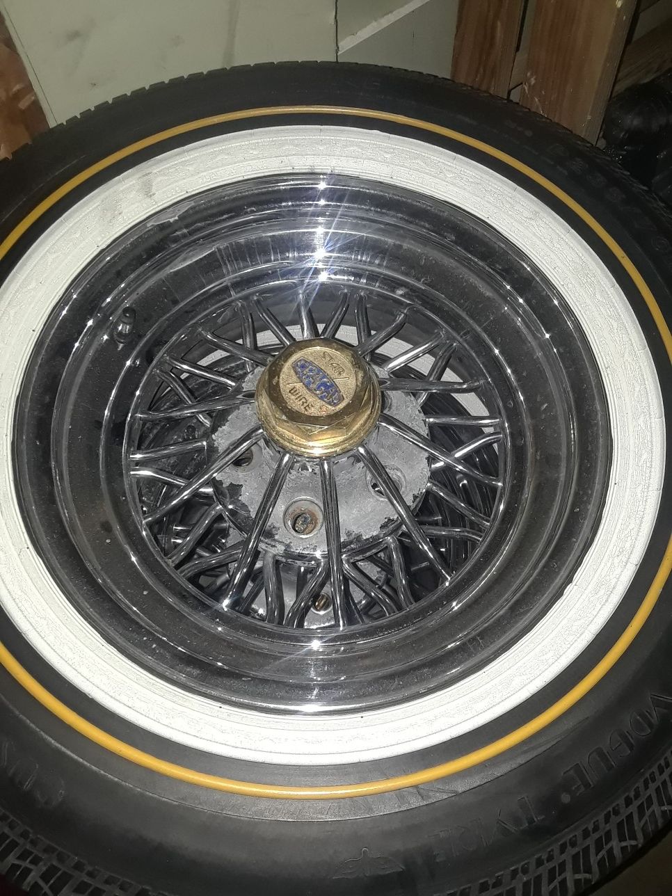 15 " cragar 30 spoke vogue tires gold cap for Sale in Joliet, IL - OfferUp