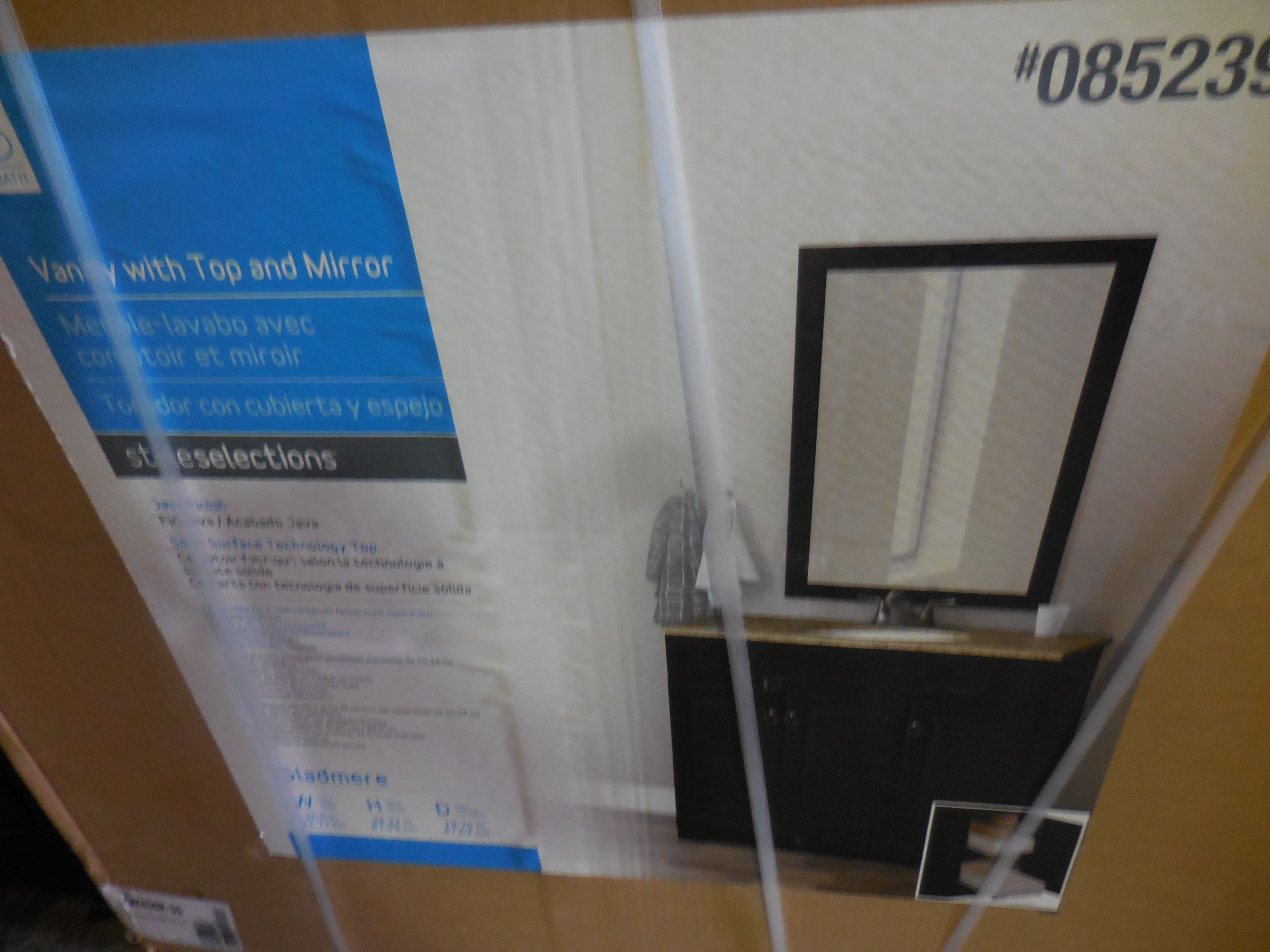 Style Selections Gladmere 36.5-in Vanity with Mirror for Sale in ...