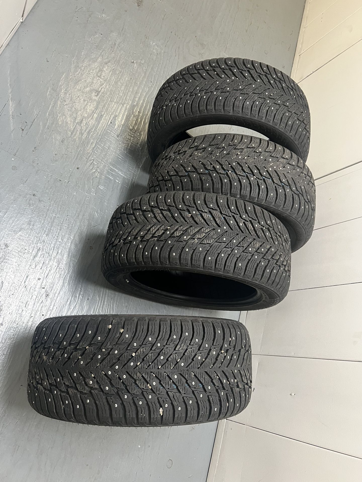 Studded Tires Like New BEST OFFER for Sale in Pomona, CA - OfferUp