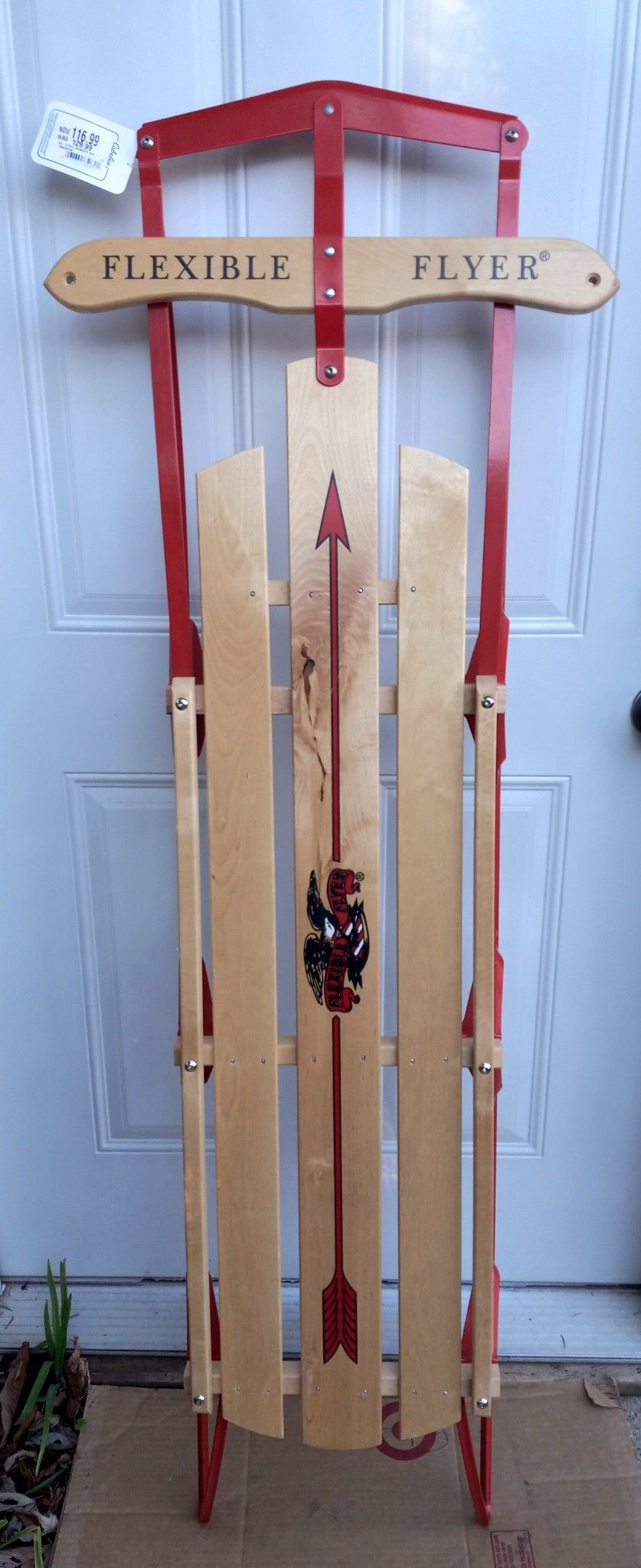 Flexible Flyer Snow Sled Steel Metal Runner 60 Inch Kids Adults New for ...