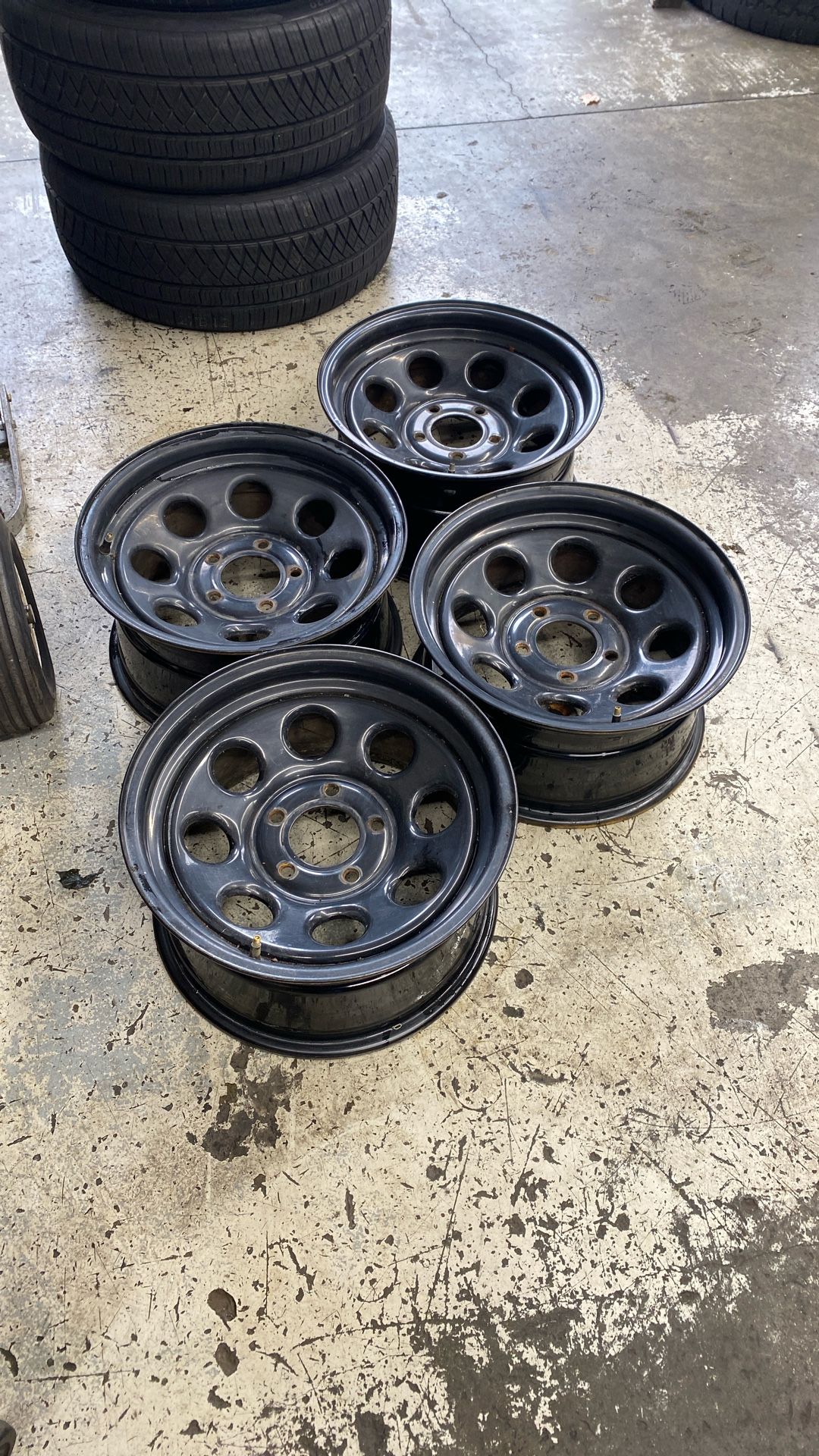 4 Used Steel Wheels 16” 5x127 (5x5) Bolt Pattern for Sale in Gresham ...