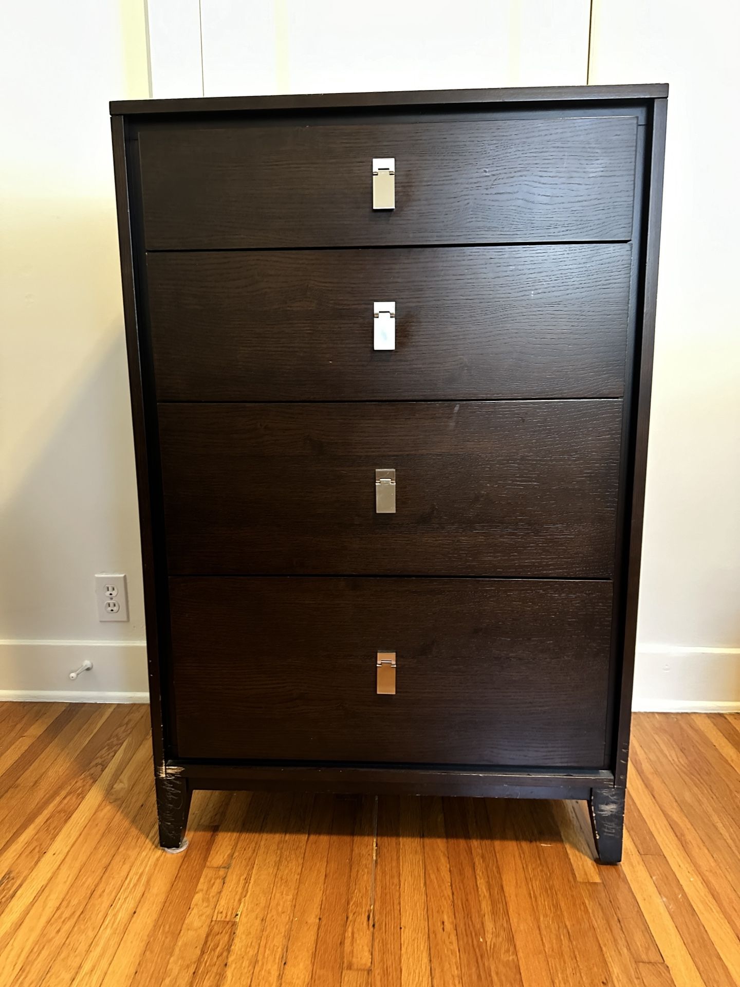 50 West Elm Niche 4 Drawer Dresser Chocolate 29 Wide x 44.5 Tall x 18 Deep for Sale in West Hollywood CA OfferUp