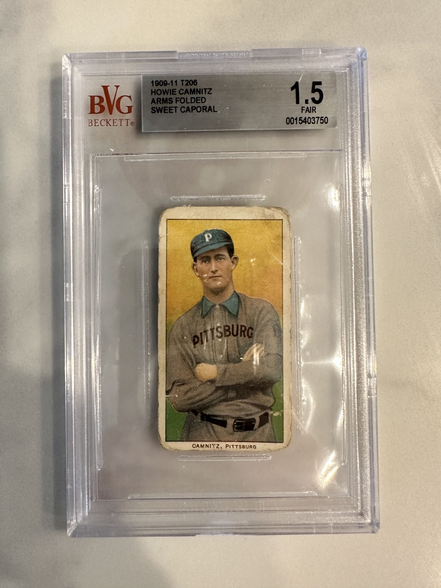 1909-11 T206 Howie Camnitz BVG Graded Card for Sale in Scottsdale, AZ ...