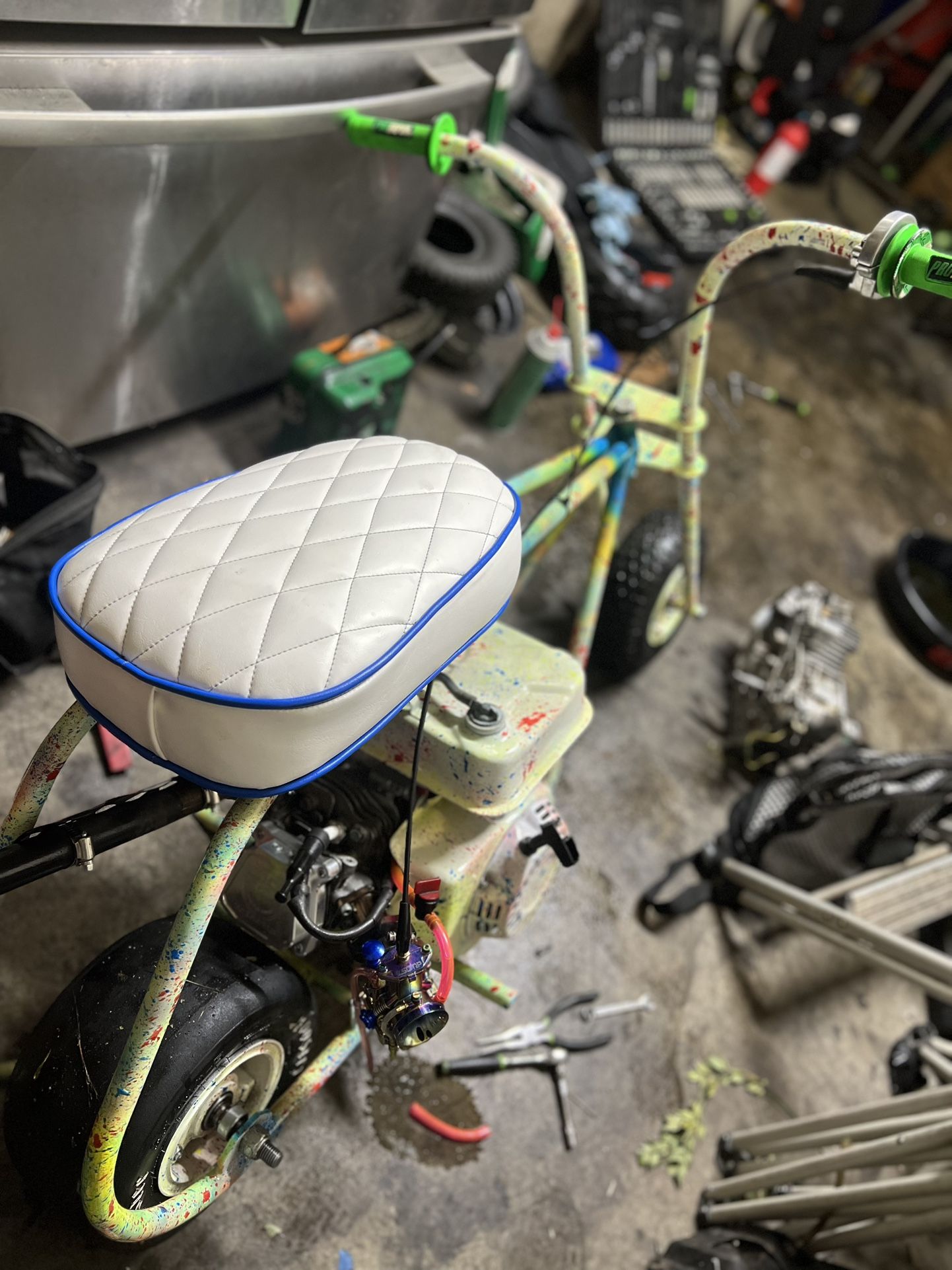 Gts Mini Bike Roller No Motor Just Frame Seat Wheels Sprocket And Chain ...