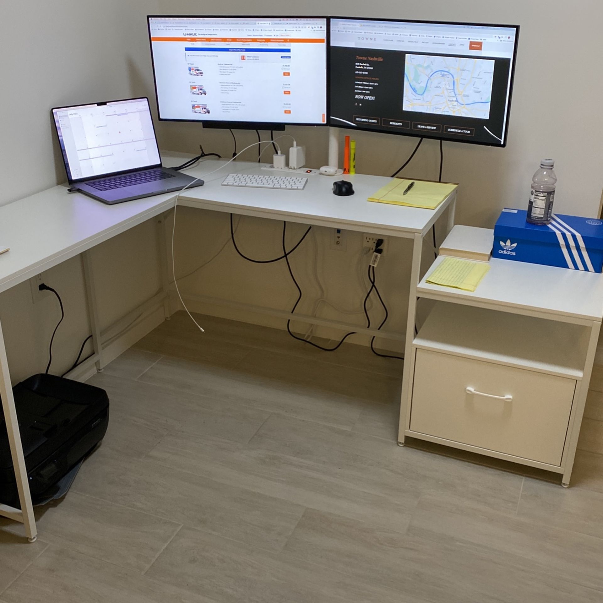 Computer Desk (Desk Only, No Computers Or Monitor Stand) for Sale in ...
