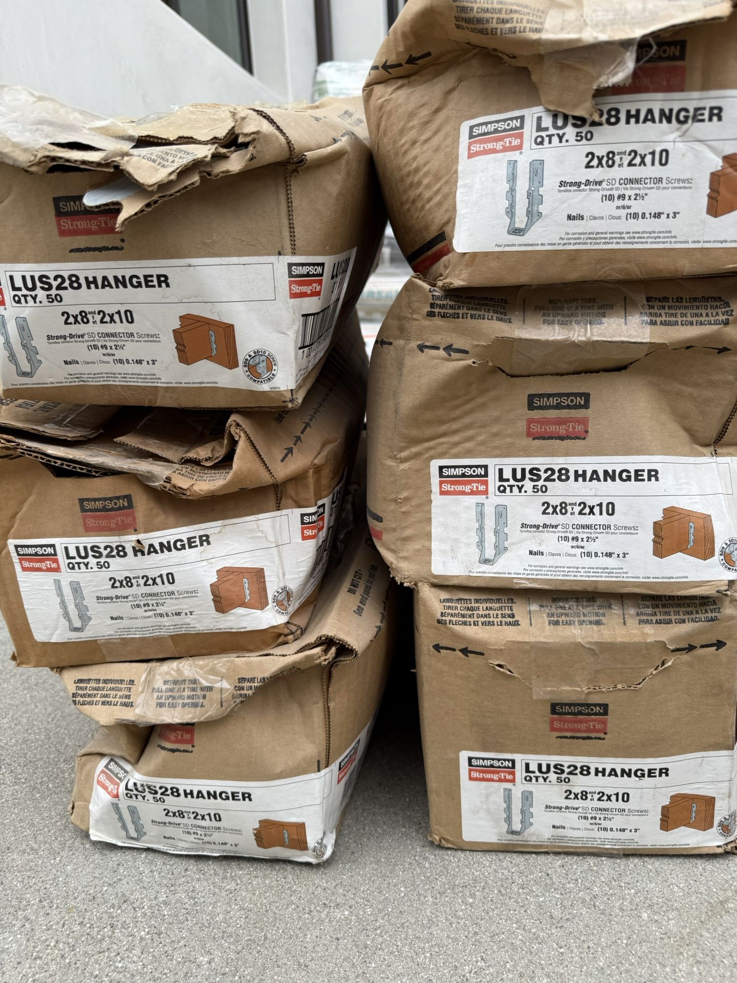 Simpson Strong Tie LUS28 Joist Hangers 2x8 2x10 for Sale in Artesia, CA ...