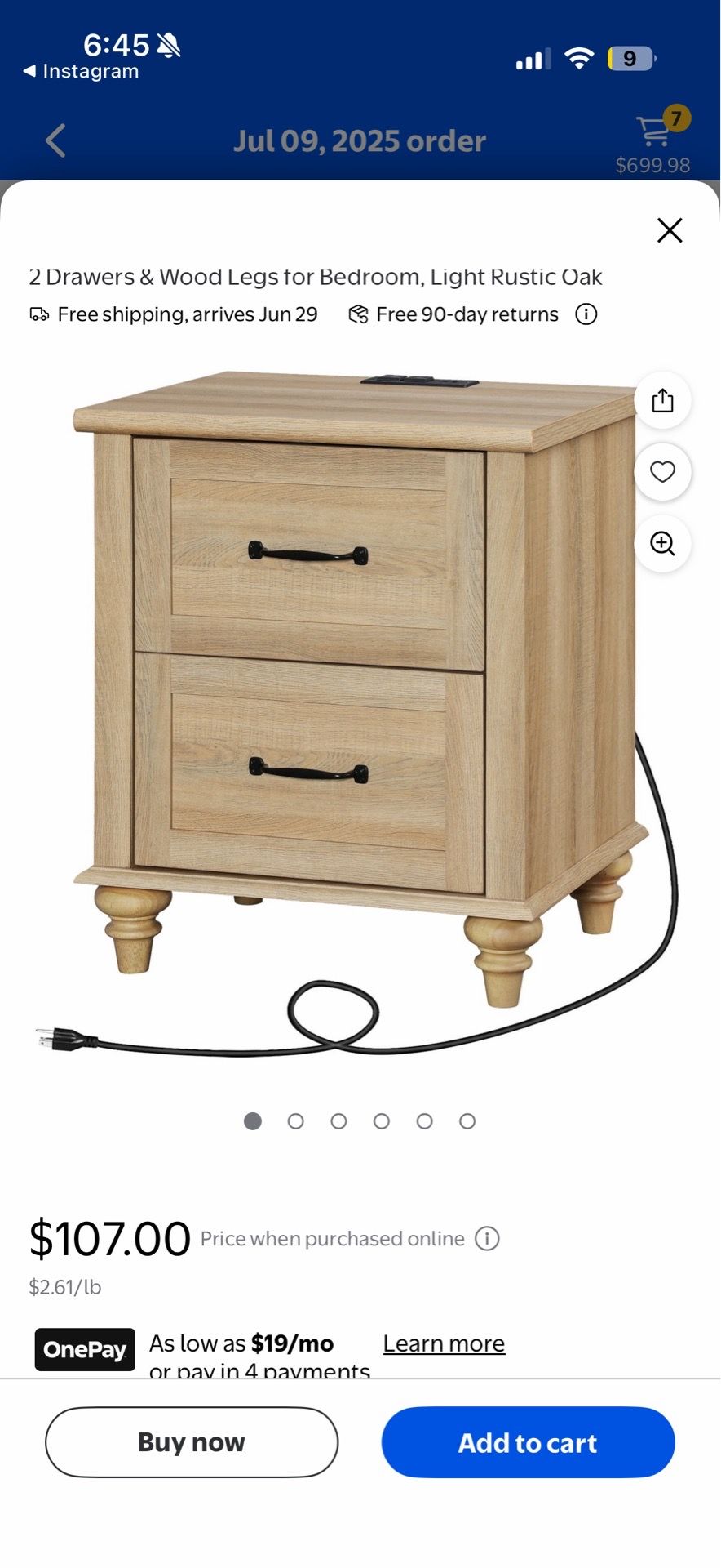 (2) Nightstand with Charging Station for Sale in Uppr Marlboro, MD ...