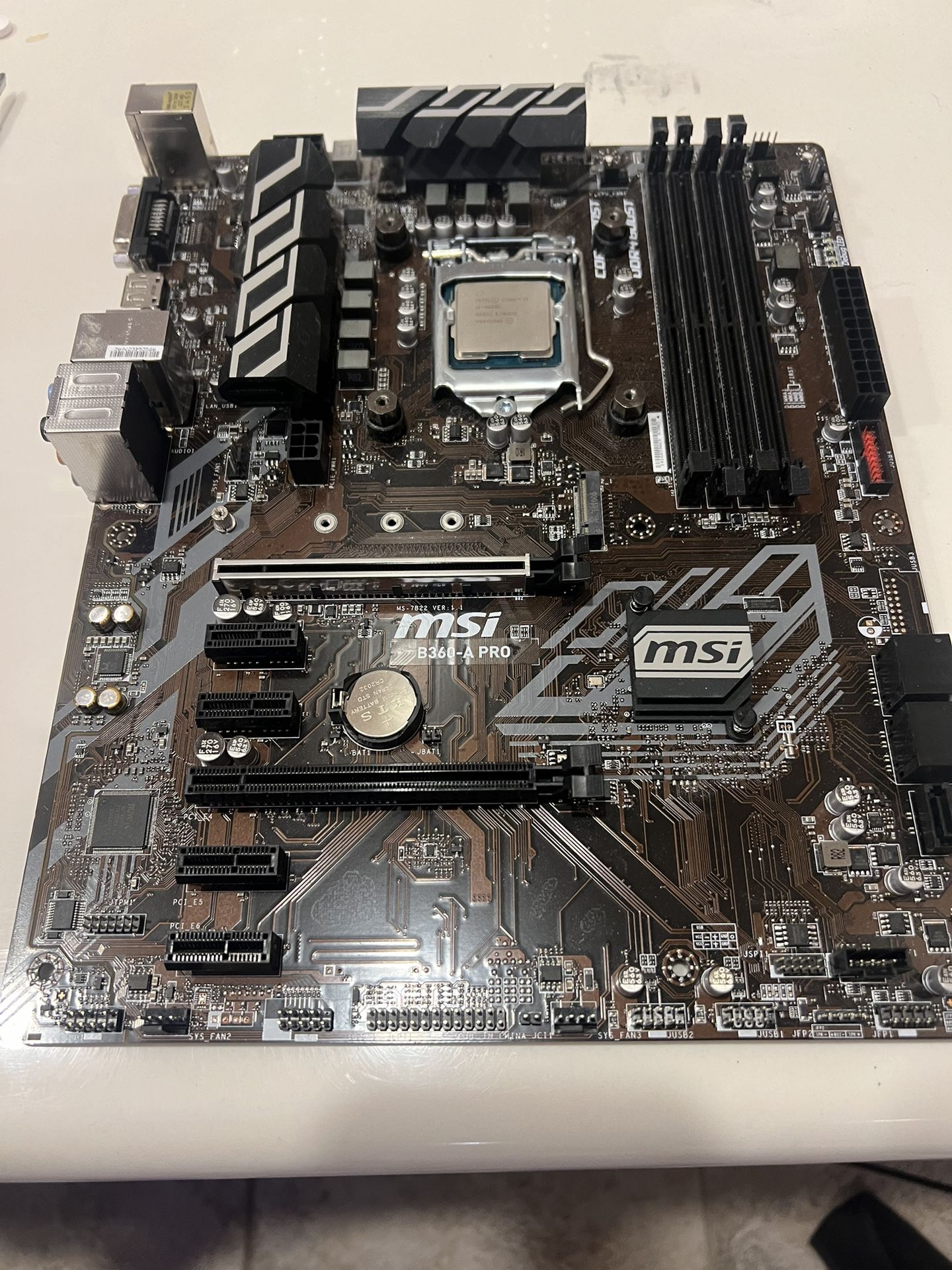 I5-9600k + MSI B360-A PRO COMBO for Sale in Las Vegas, NV - OfferUp