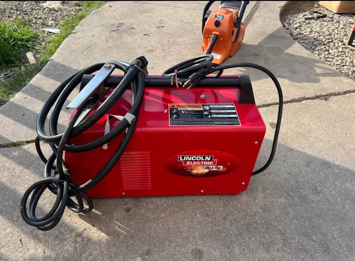 Lincoln Electric 140 Amp Weld Pak 140 HD MIG Wire Welder w/Magnum 100L ...