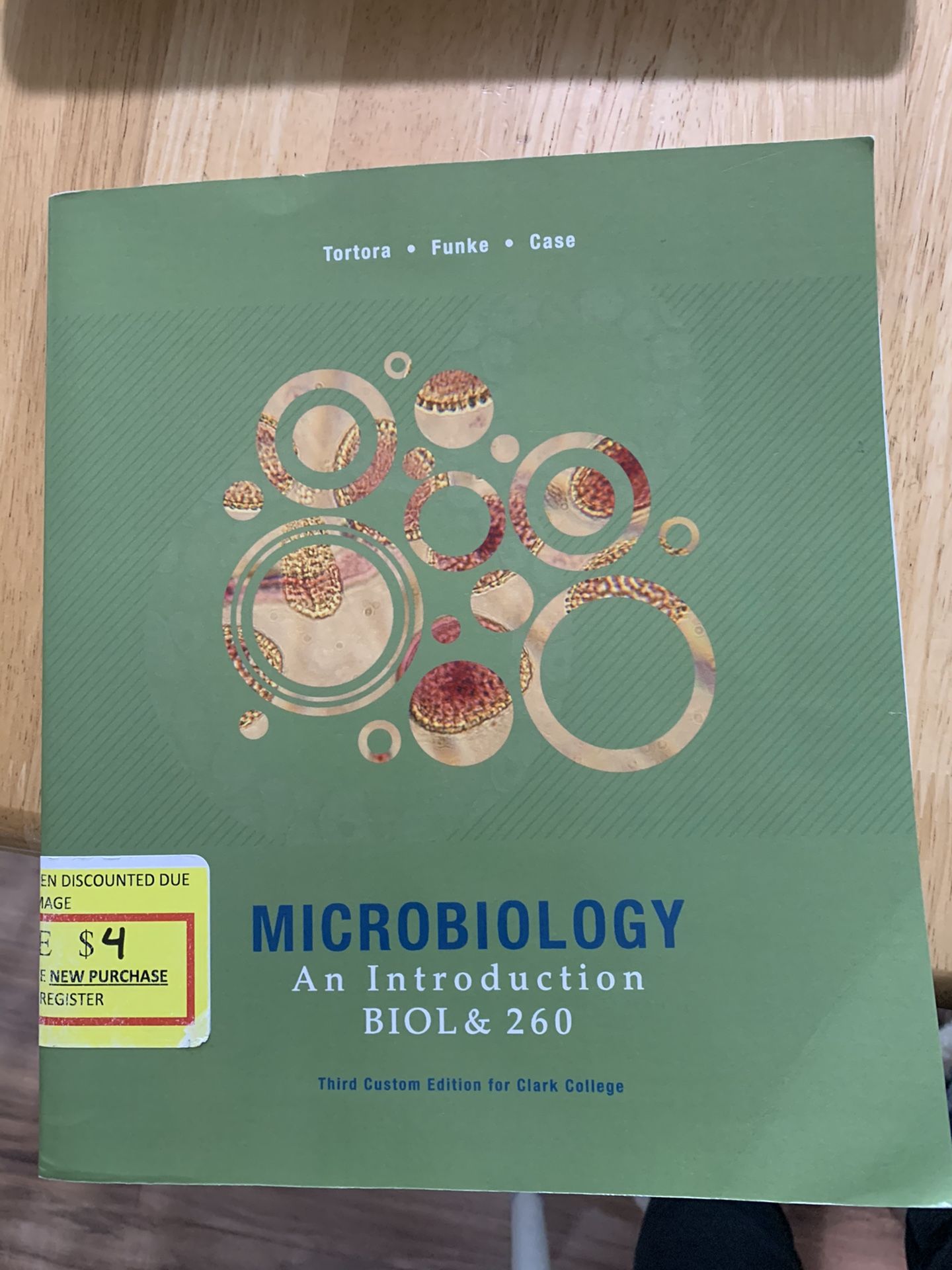 Microbiology An Intro Textbook BIOL&260 Clark College Edition for Sale ...