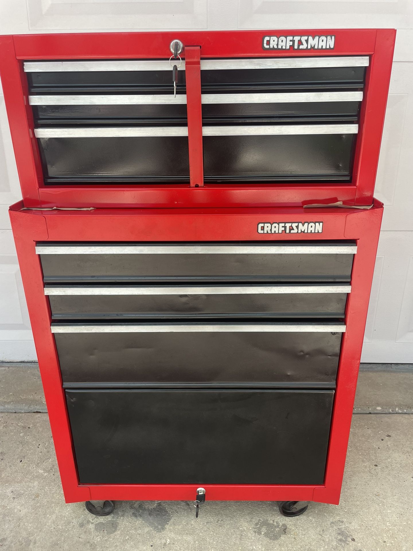 Craftsman Toolbox Stack—Fully Restored, Double Steel, 6 Drawer, New ...