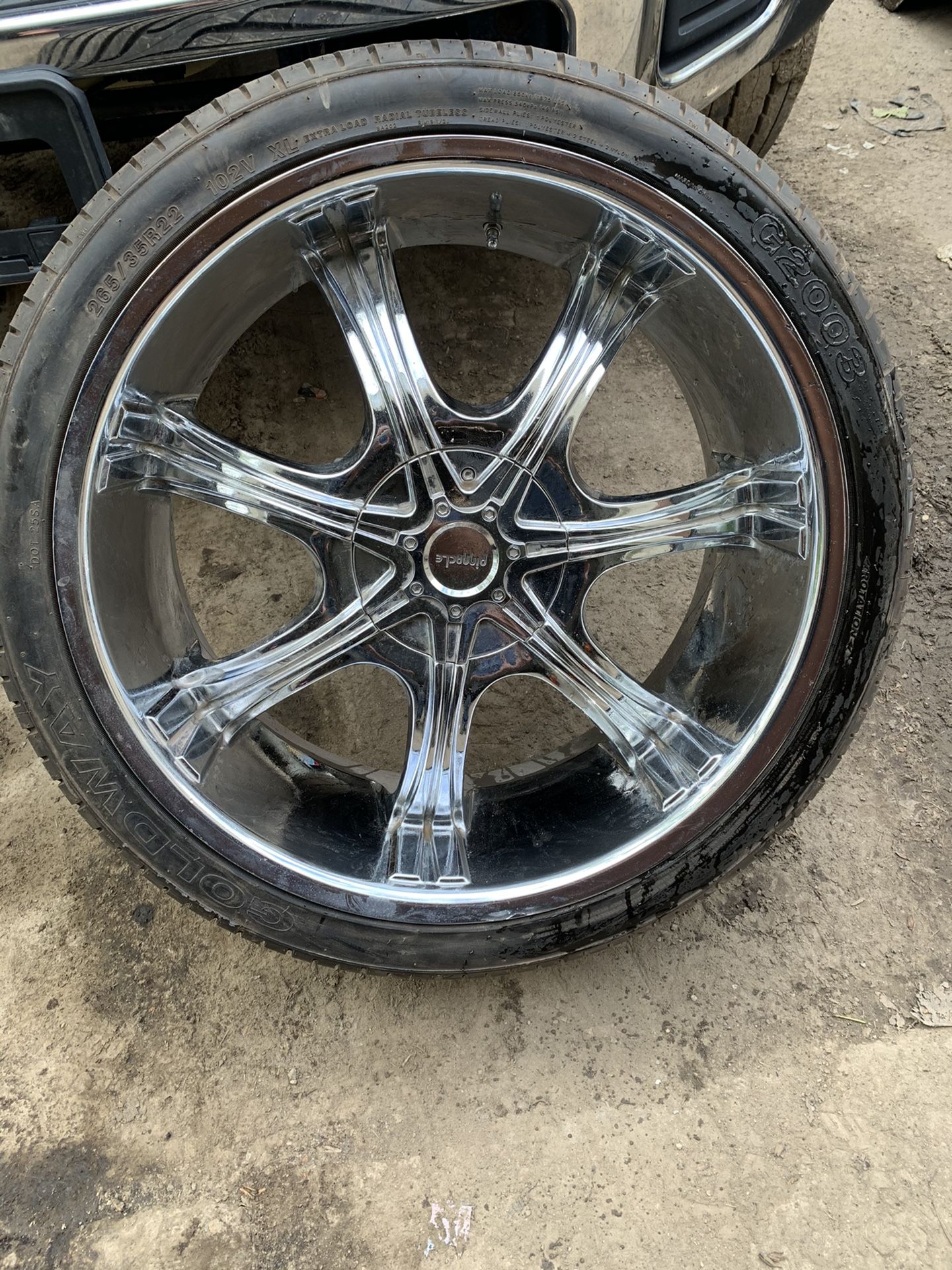 22s rims for Tahoe Denali Cadillac Chevy 6 lugs universal for Sale in ...