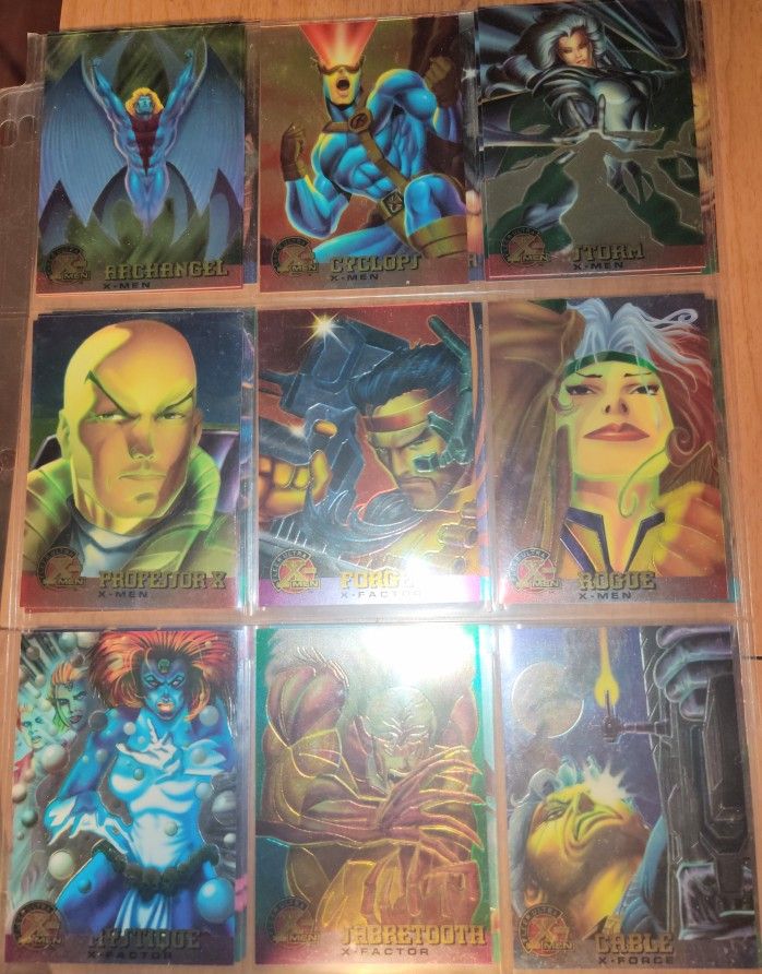Set of 9 Trading Cards 1995 Ultra Fleer Marvel X-Men for Sale in San ...