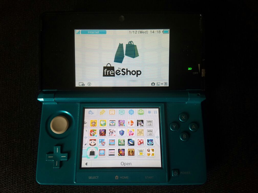 3ds Aqua Blue