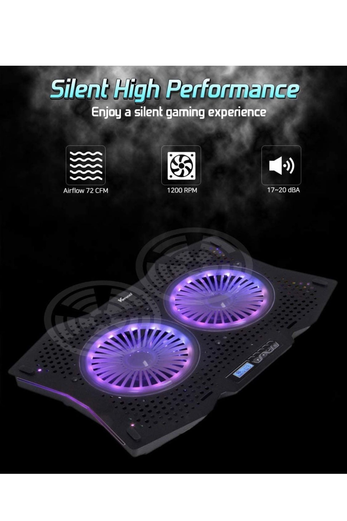 Portable Laptop Cooler Stand for up to 17’’ Notebooks, for Sale in New ...