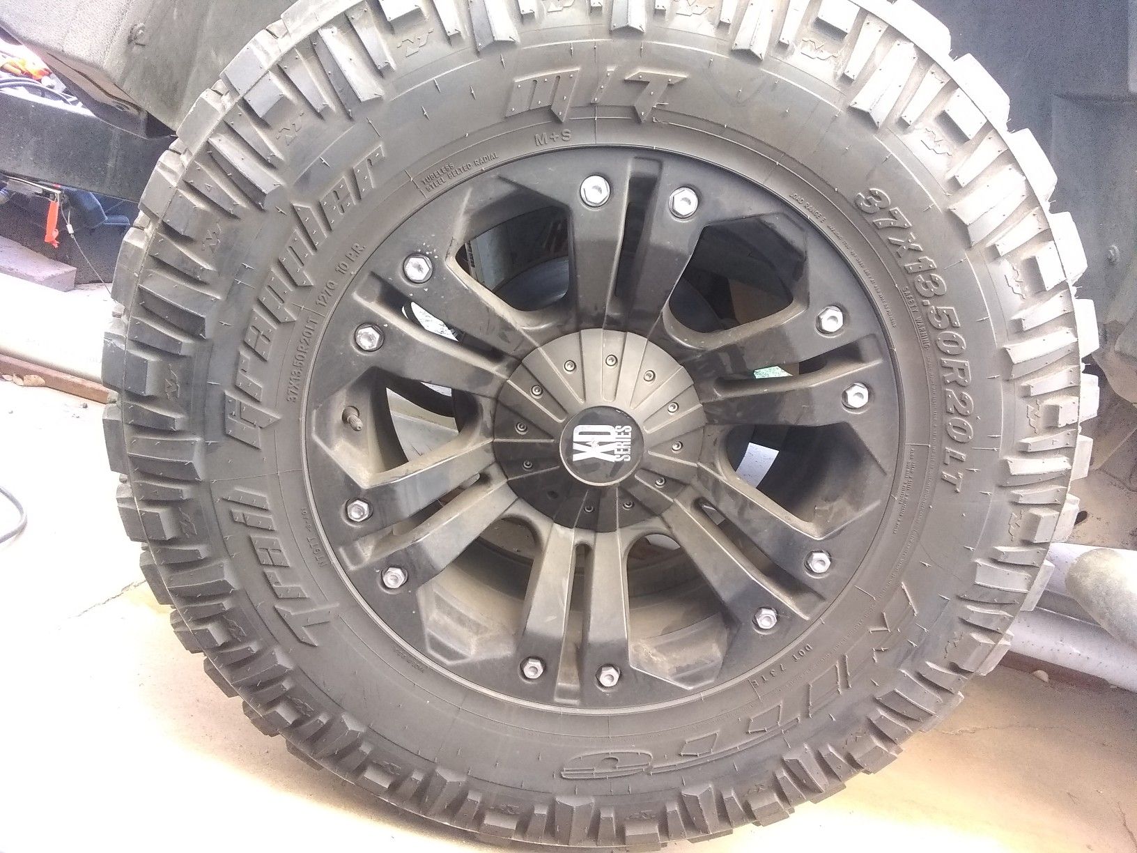 20 inch rims 37 inch tires all four for Sale in Phoenix, AZ - OfferUp