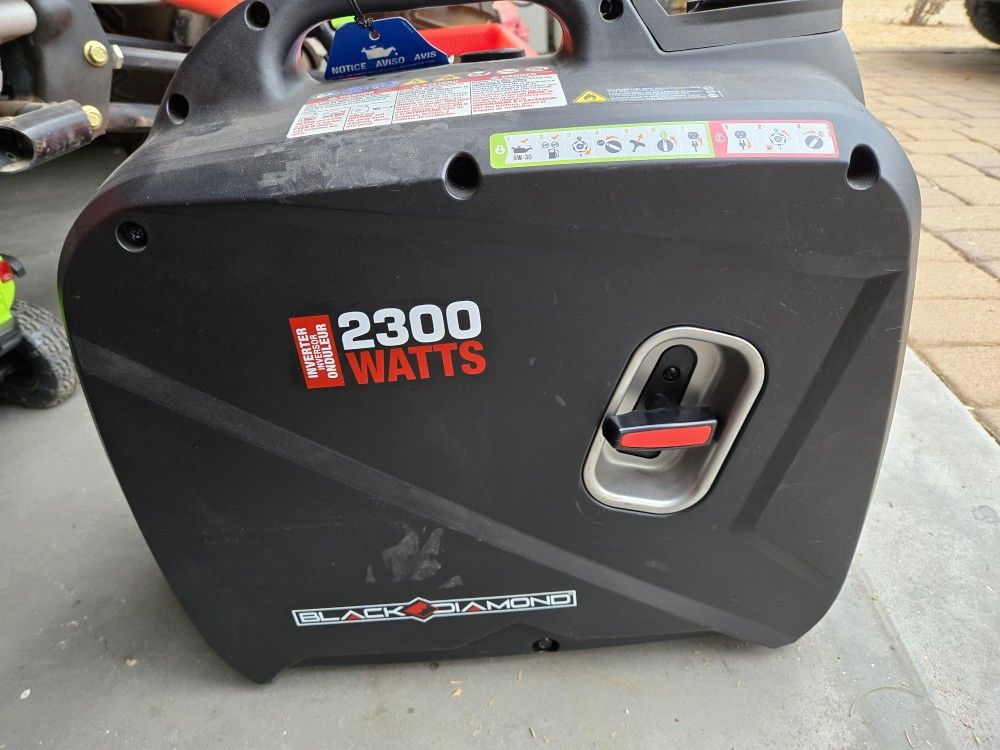2300 Watt Inverter Generator, Black Diamond for Sale in Phoenix, AZ ...