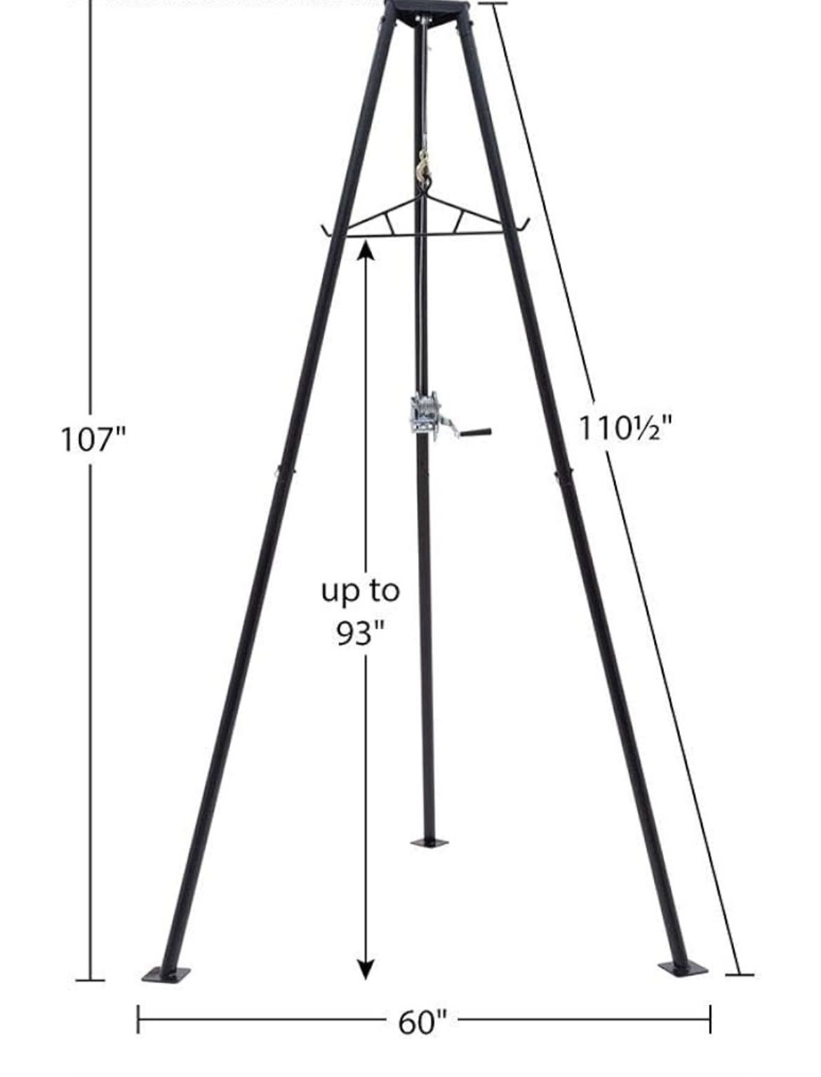 Portable Game Hoist Skinning Tripod w/Gambrel for Sale in Kent, WA ...