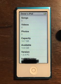 Ipod Nano 7th Generation Blue