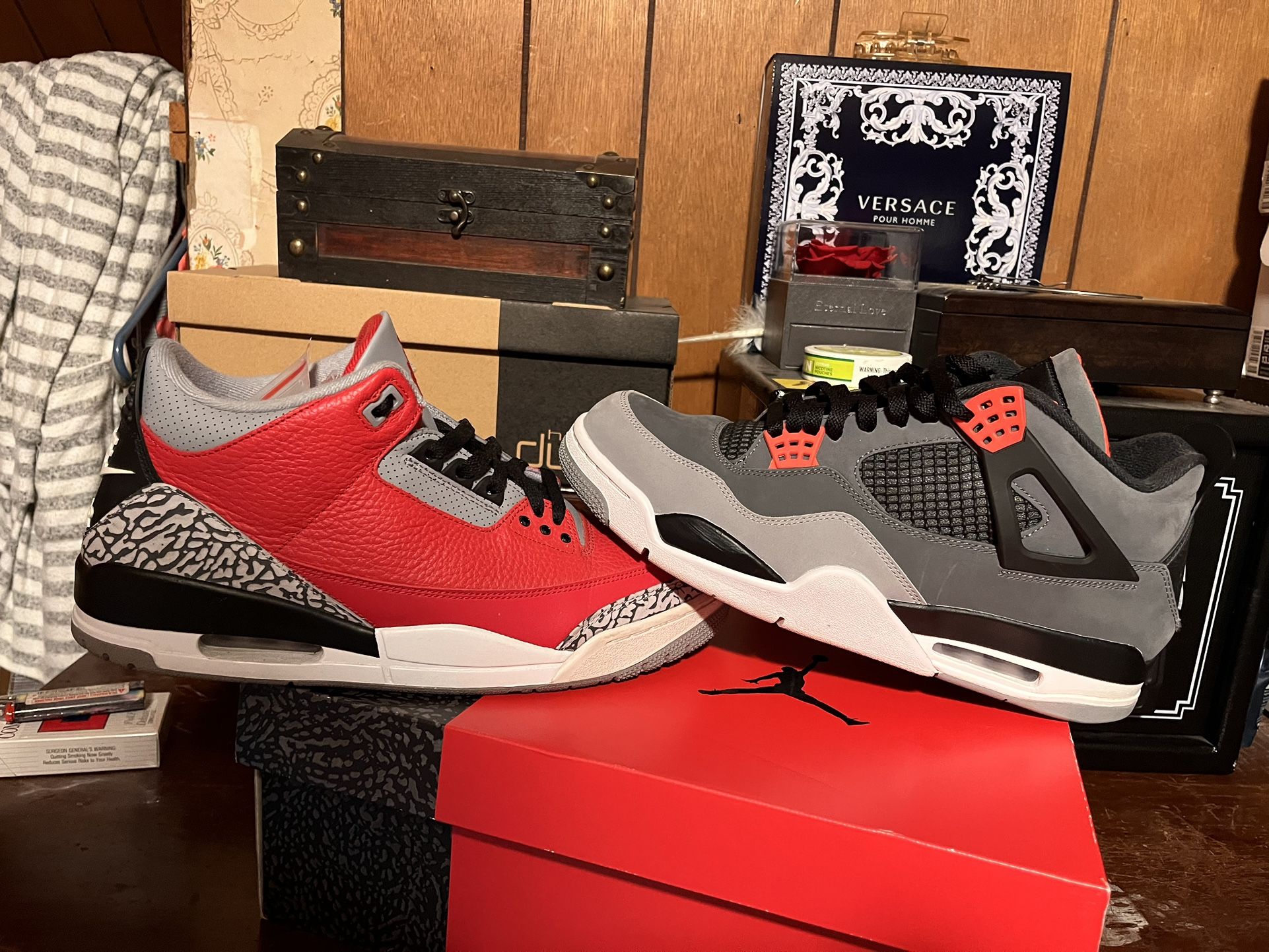 Michael Jordan 3s And 4s. Sale Or Trade Mens Size 12 . for Sale in Centralia, WA - OfferUp