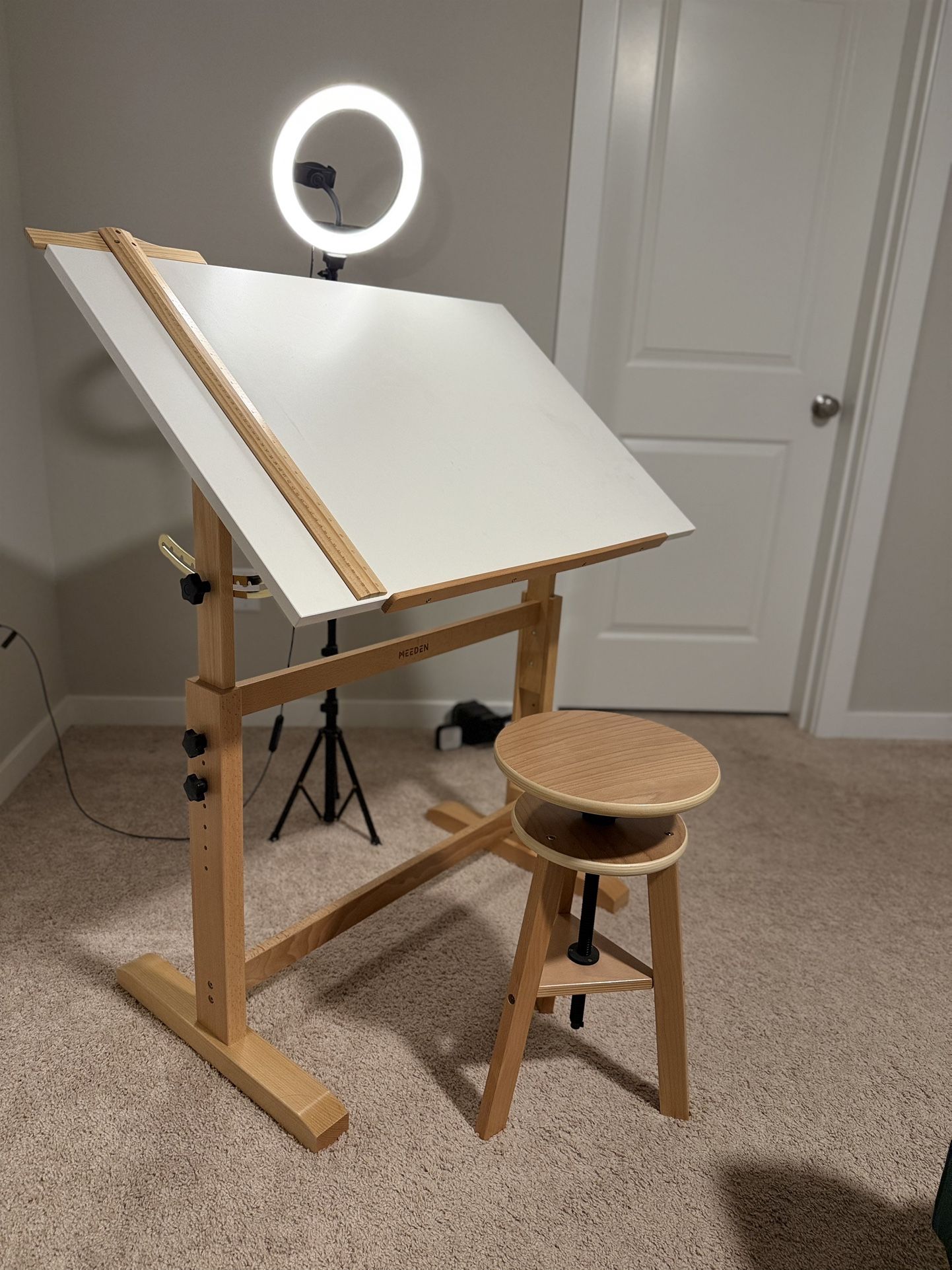 Drawing Table/ Drafting Table With Stool for Sale in Marysville, WA ...