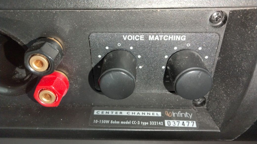 INFINITY CENTER CHANNEL SPEAKER for Sale in Bolingbrook, IL - OfferUp