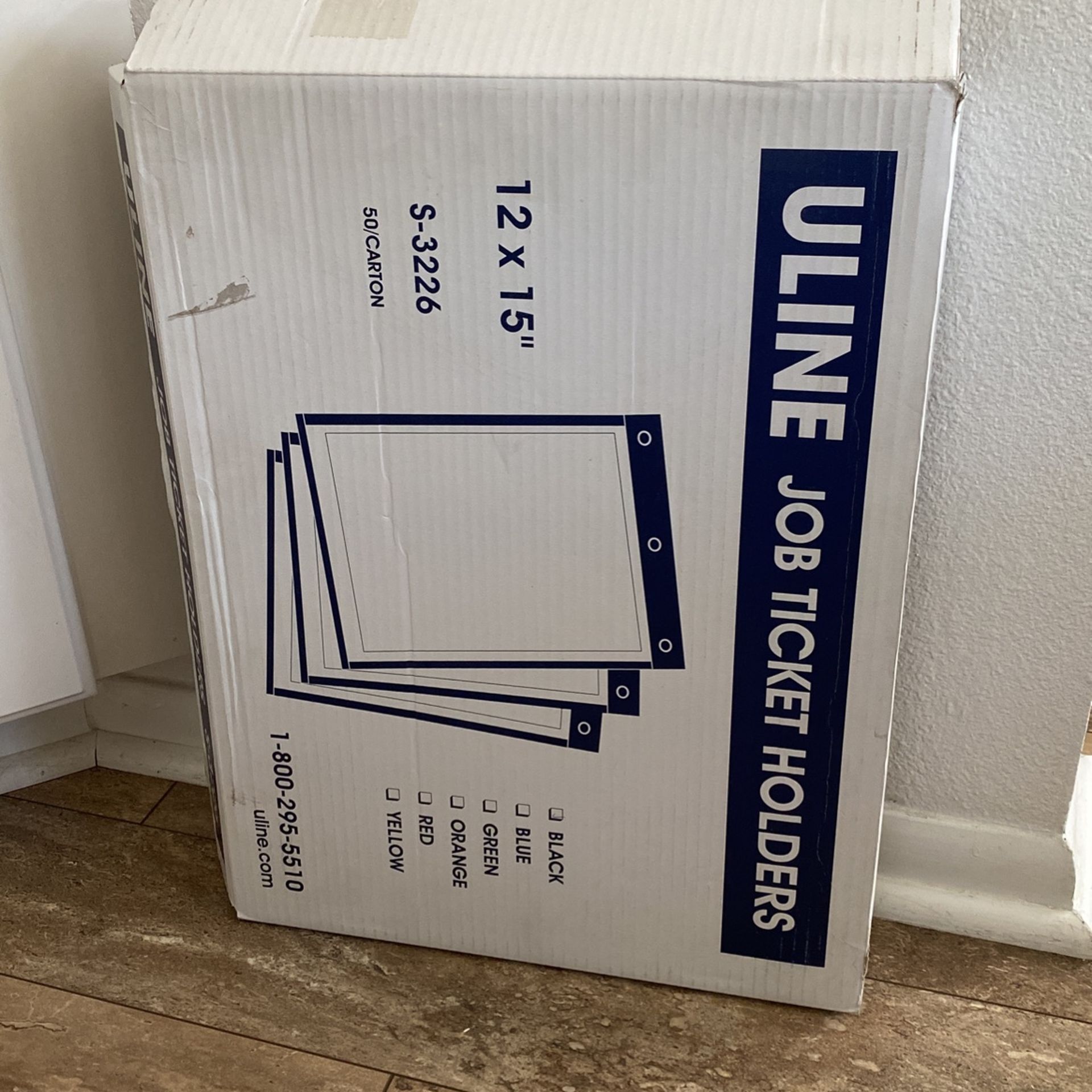 ULINE Job Ticket Holders 12 X 15"- Heavy Duty-23 LEFT I N BOX 7 Extra ...