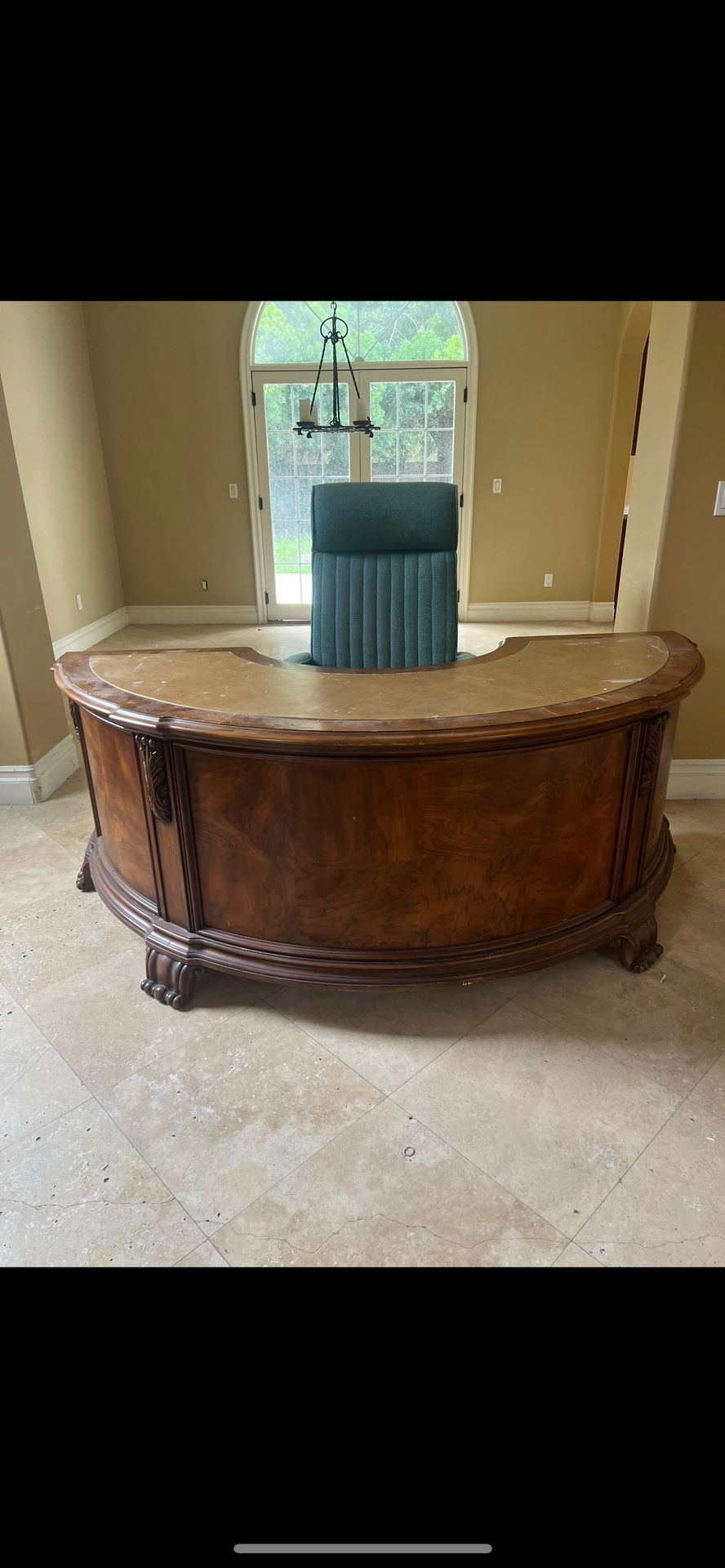 Semi Circle Office Desk for Sale in Downey, CA - OfferUp