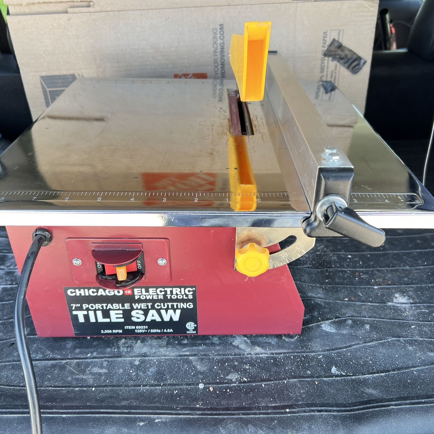 Chicago electric 7 inch tile saw store