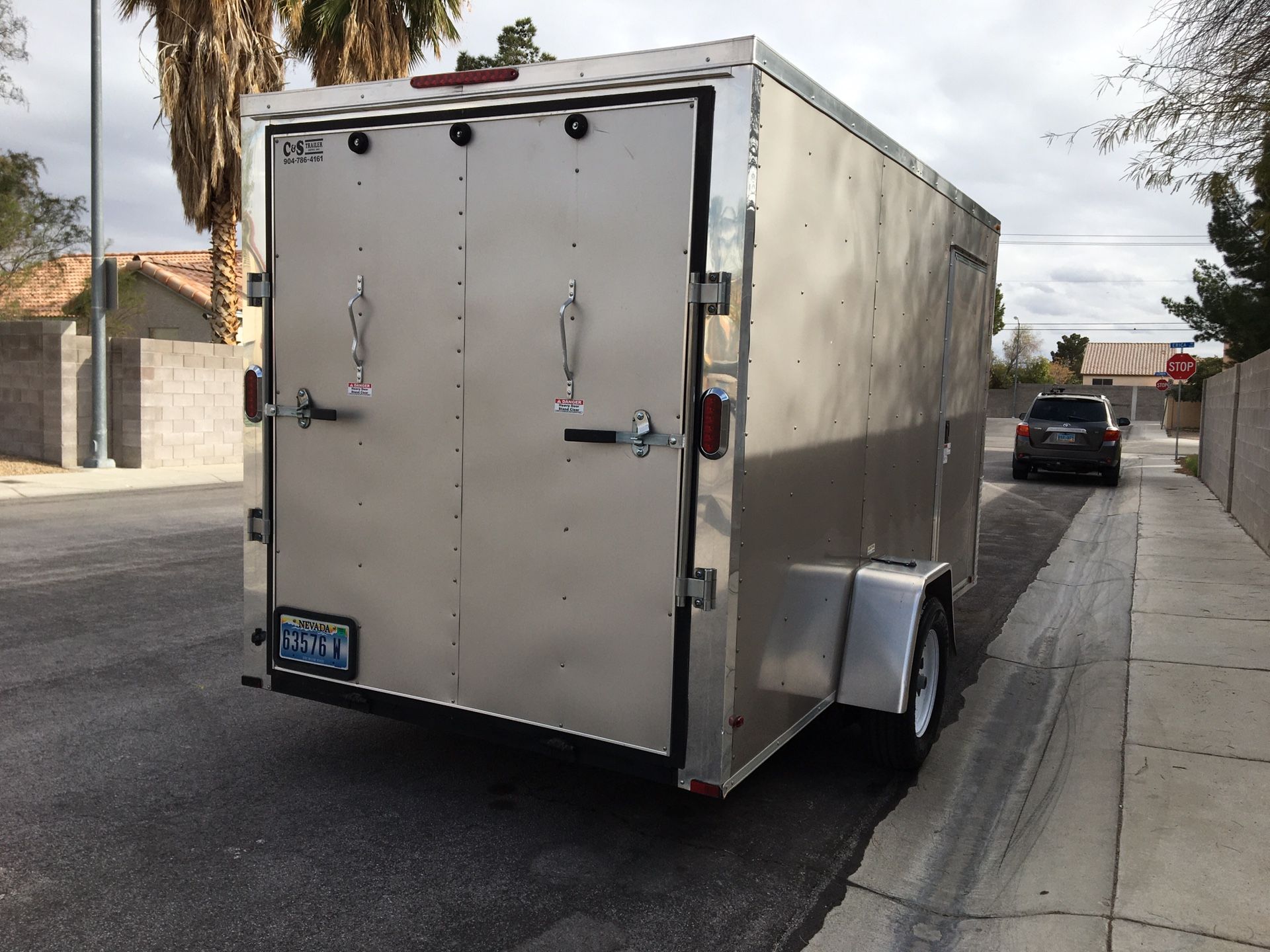 2016 ARising Enclosed Trailer / Toy Hauler 14x6 One Owner New Tires ...