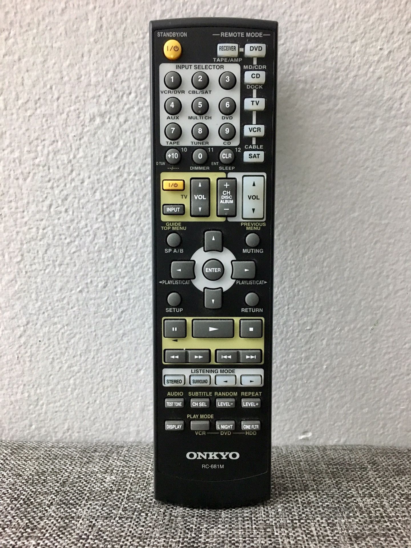 Original Onkyo RC-681M 24140681 "OEM" Remote Control read description pick up Skokie IL for Sale ...