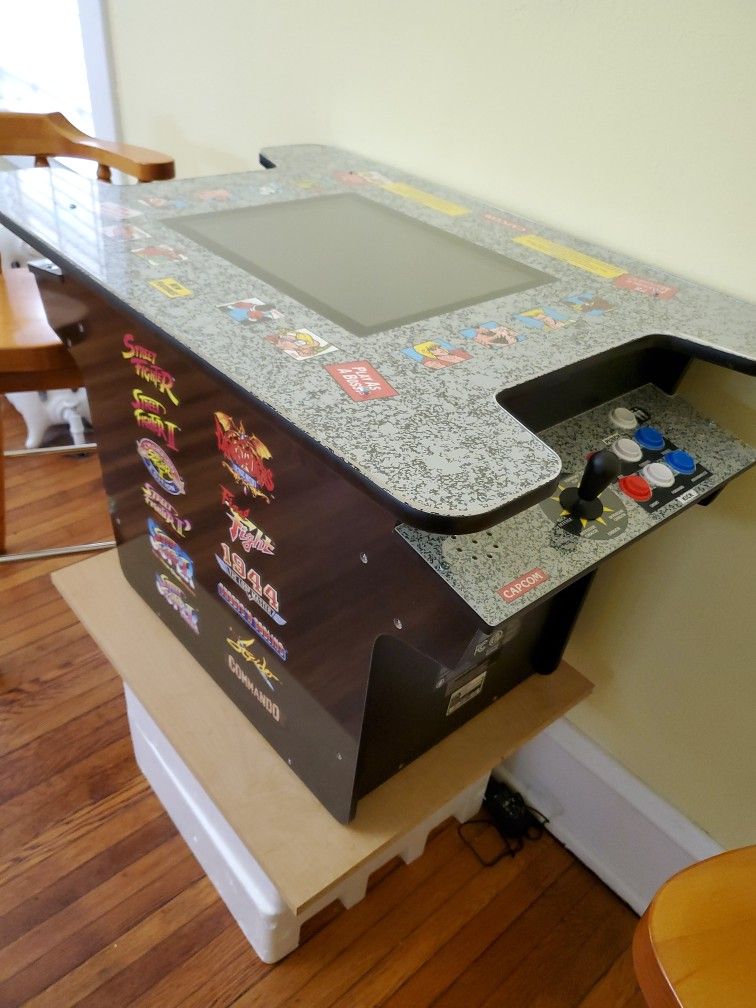 Arcade 1Up - New! Deluxe 12-in-1 Head to Head Cocktail Table with Split ...