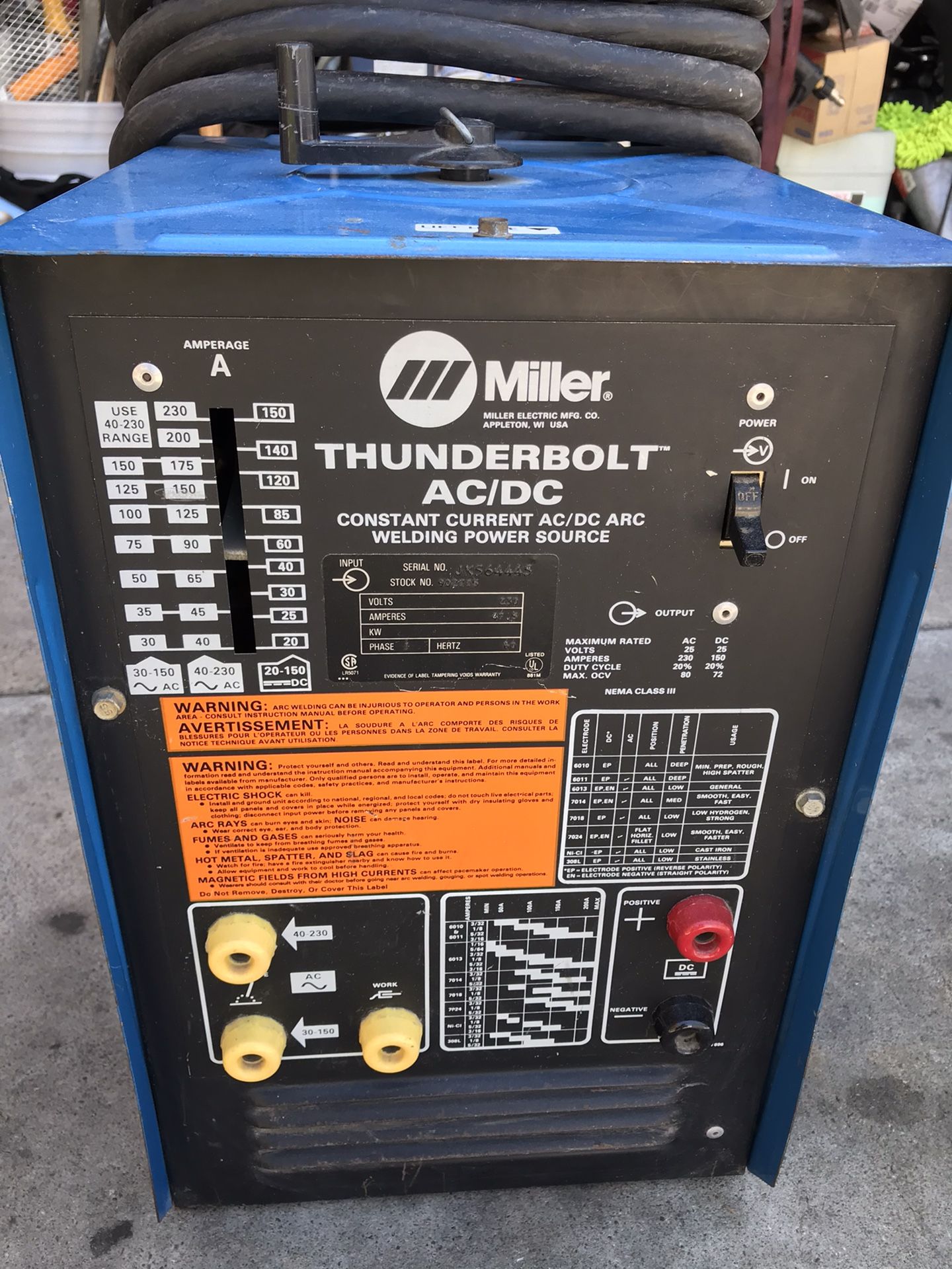 Miller thunderbolt Ac/Dc welder 230 for Sale in Santa Ana, CA - OfferUp