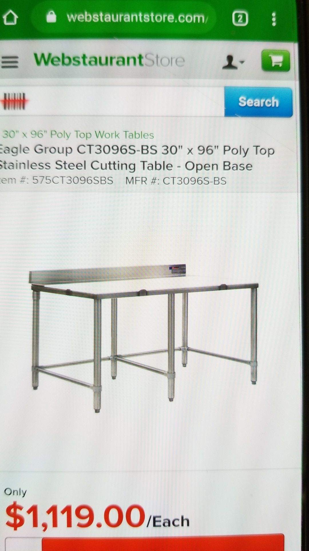 Poly Top butcher table/ cutting table for Sale in Phoenix, AZ - OfferUp