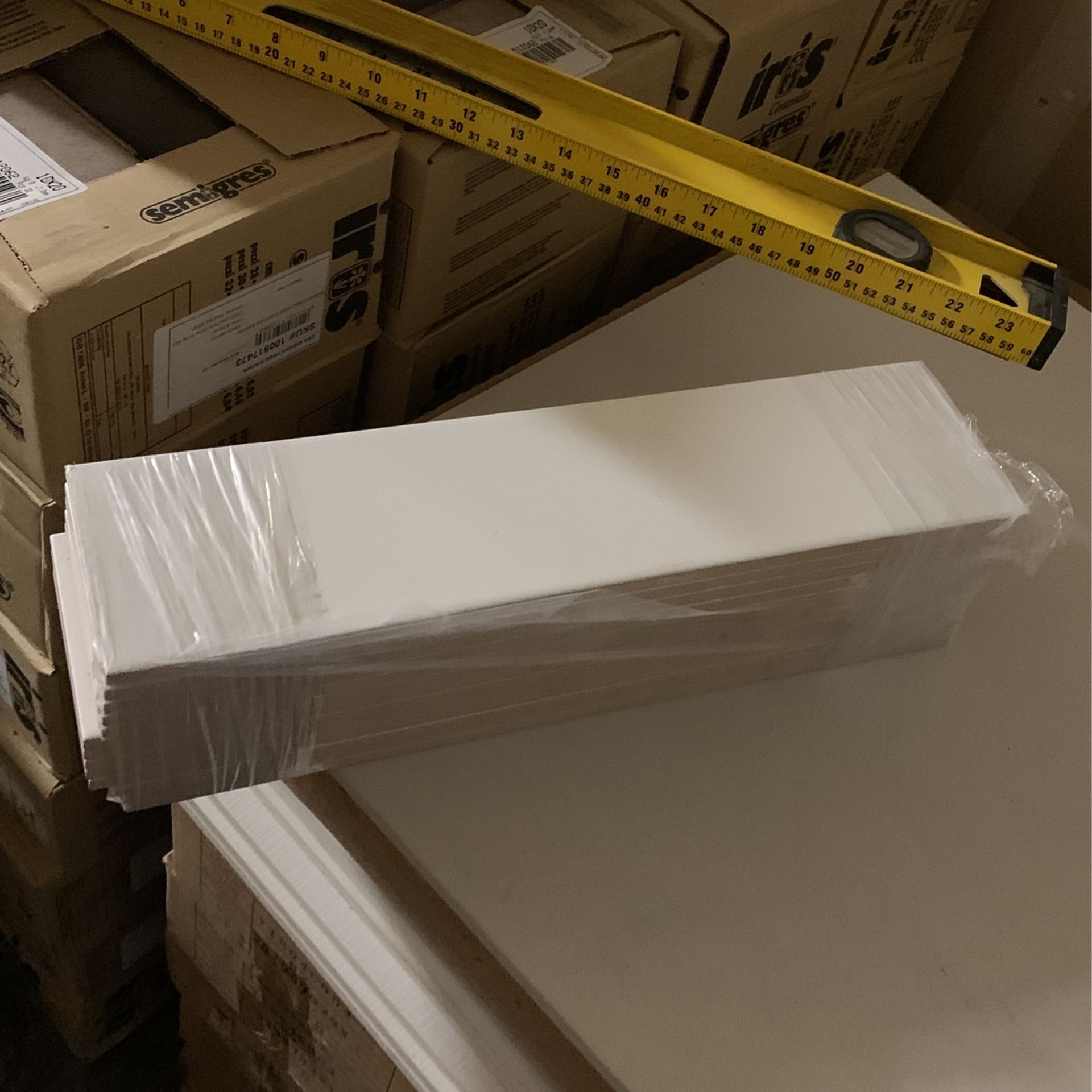 Tgt Ceramics 16x4 Arctic White Matte Ceramic Subway Tile for Sale in ...