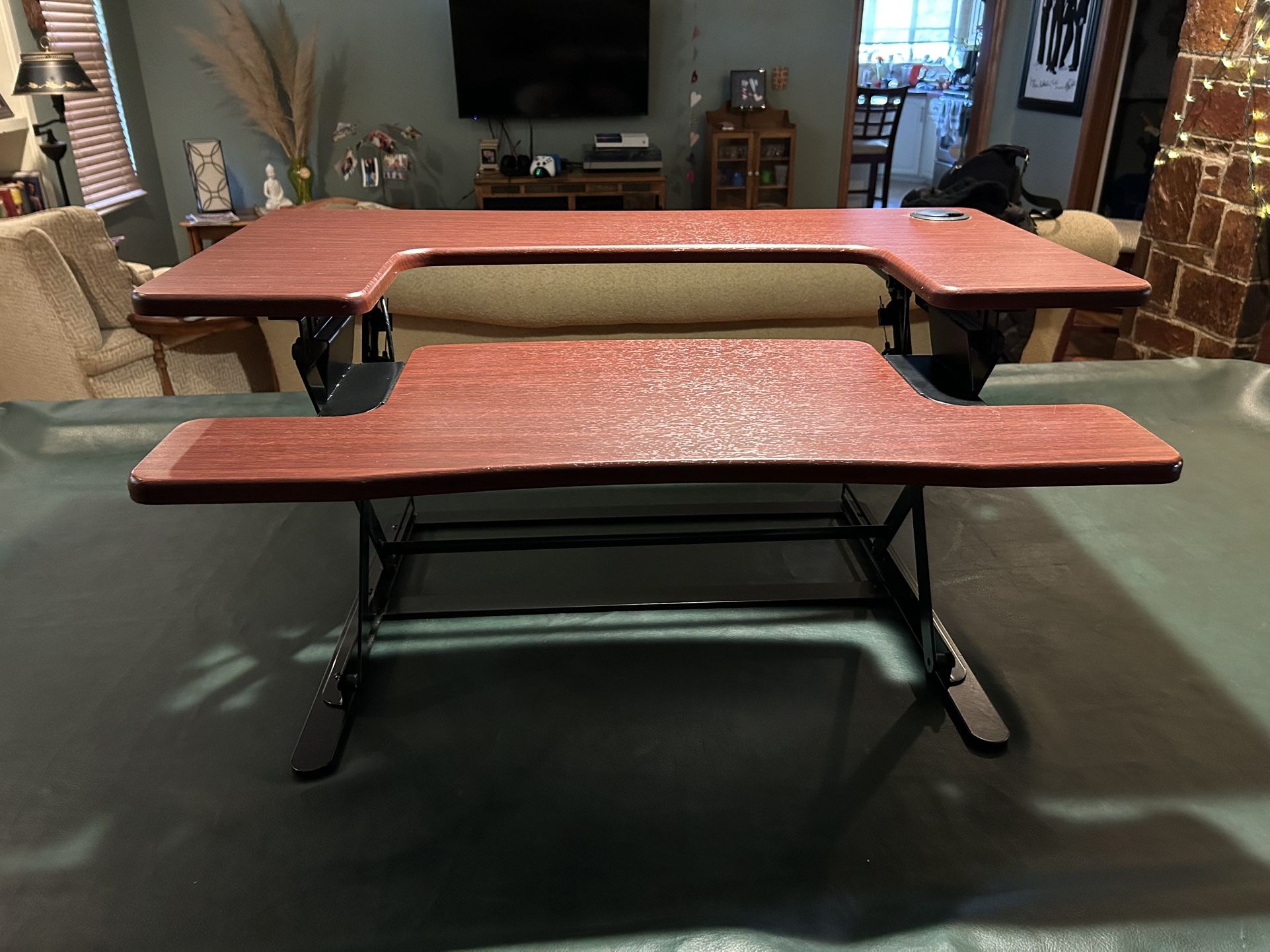 Cherry Wood Riser With Two Levels (1: Monitor) (2: Laptop) for Sale in ...