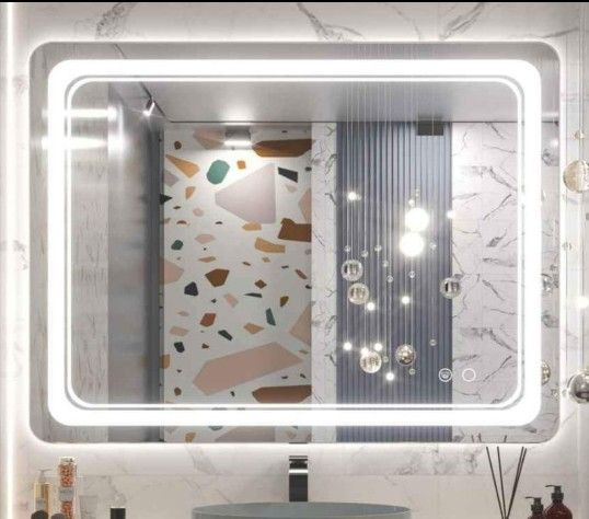 Keonjinn 40 X 32 Inch LED Mirror Bathroom Vanity Mirror With Lights ...